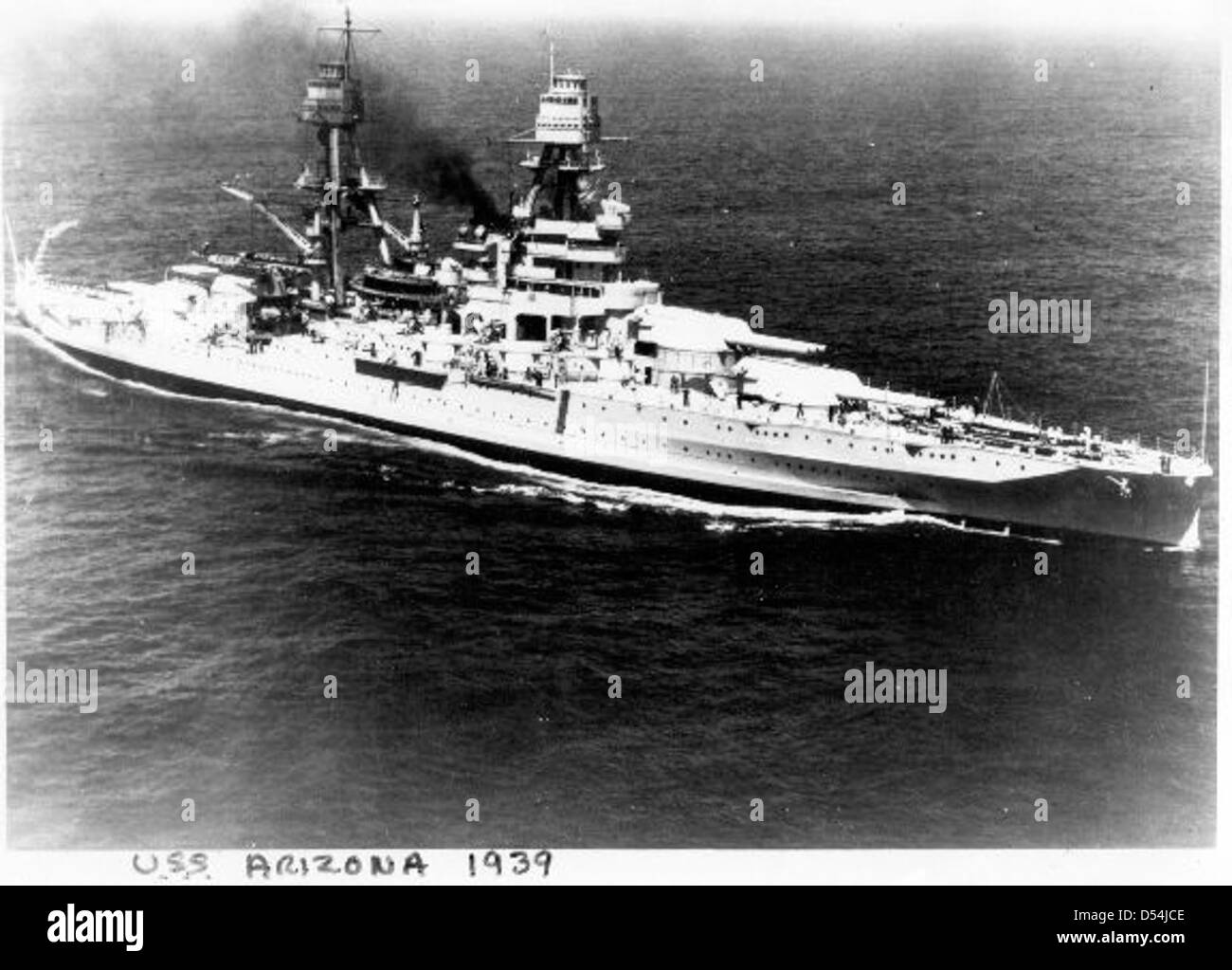 Battleship uss arizona memorial Black and White Stock Photos & Images ...