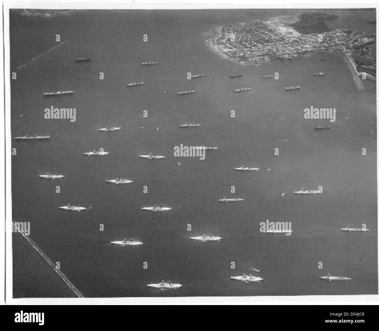 A collection of historic military ships, including battleships ...