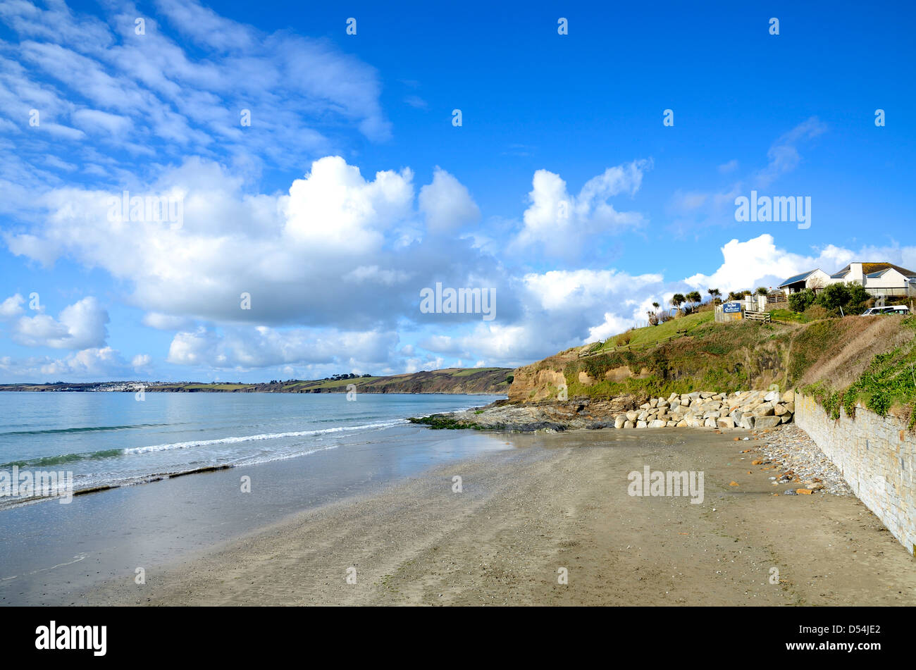 Carne beach near Veryan in Cornwall, UK Stock Photo - Alamy
