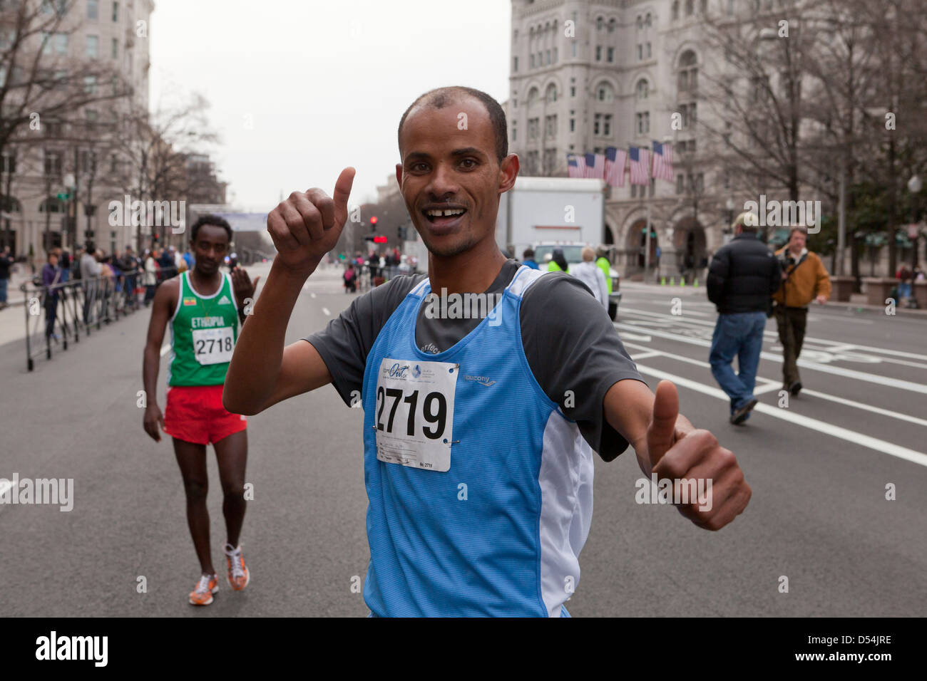 African marathon runner after race Stock Photo - Alamy