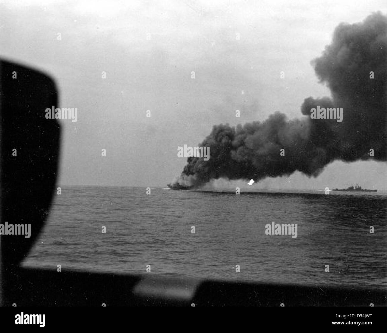 Damaged aircraft carrier uss Black and White Stock Photos & Images - Alamy