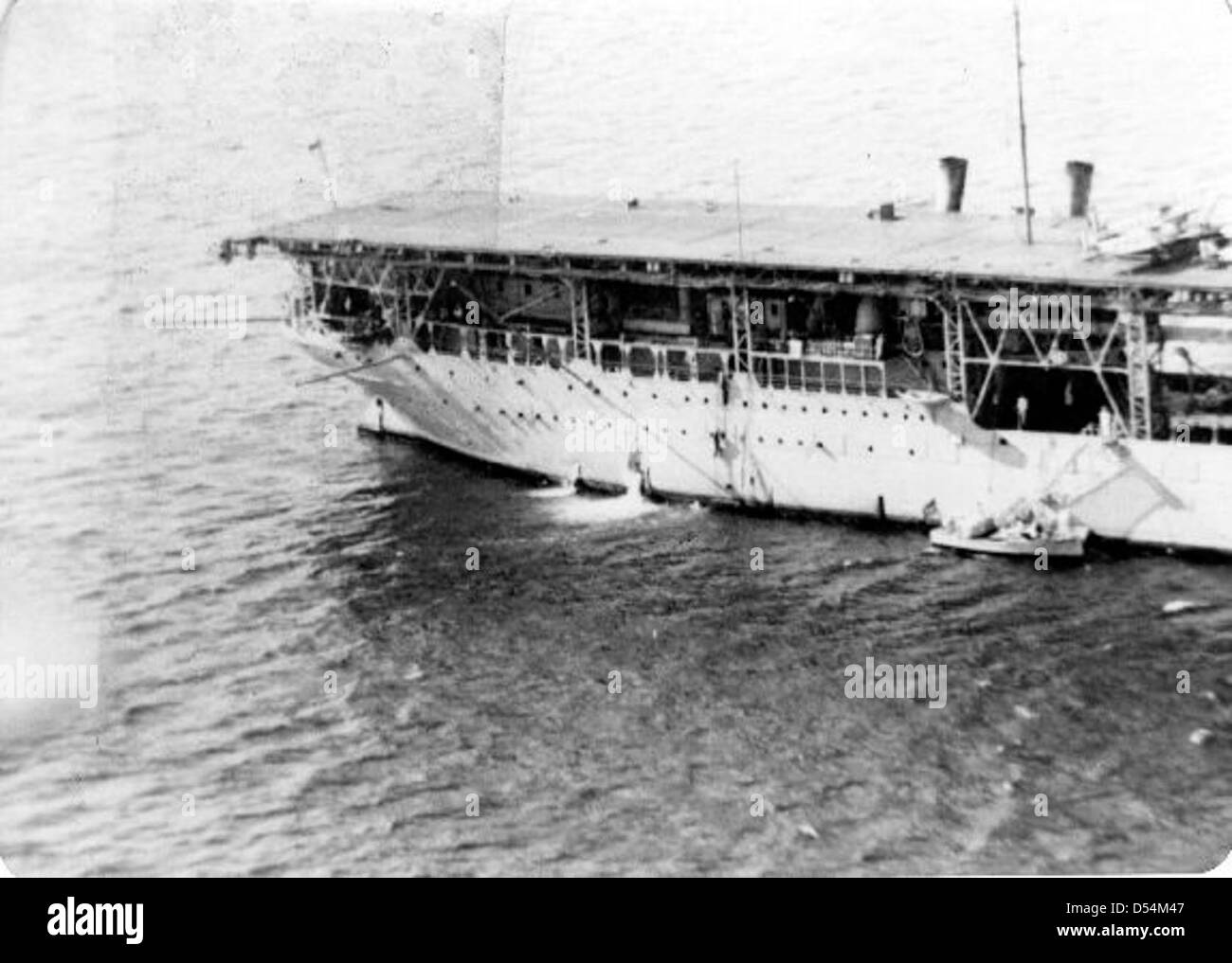 The USS Langley (CV-1), the first aircraft carrier of the U.S. Navy ...