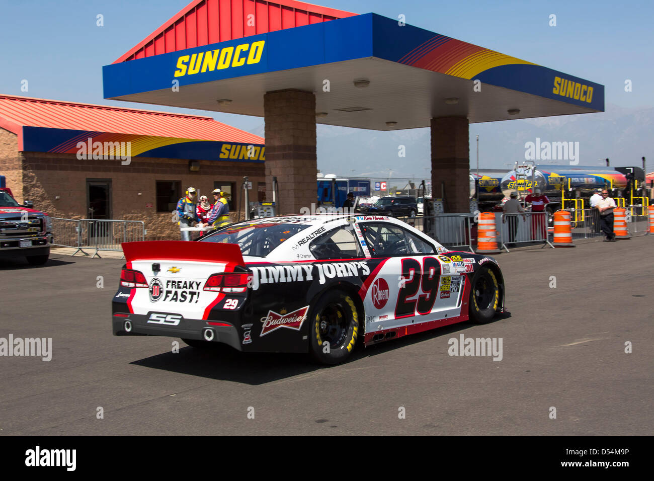 Fontana, California, USA. 23rd March 2013. The NASCAR Sprint Cup teams ...