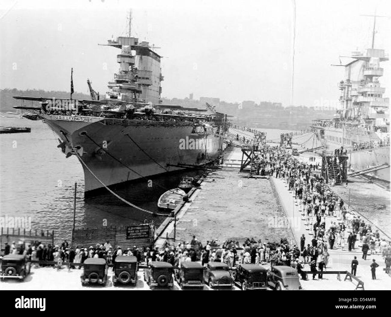 The USS Lexington (CV-2), an early aircraft carrier, was a key vessel ...