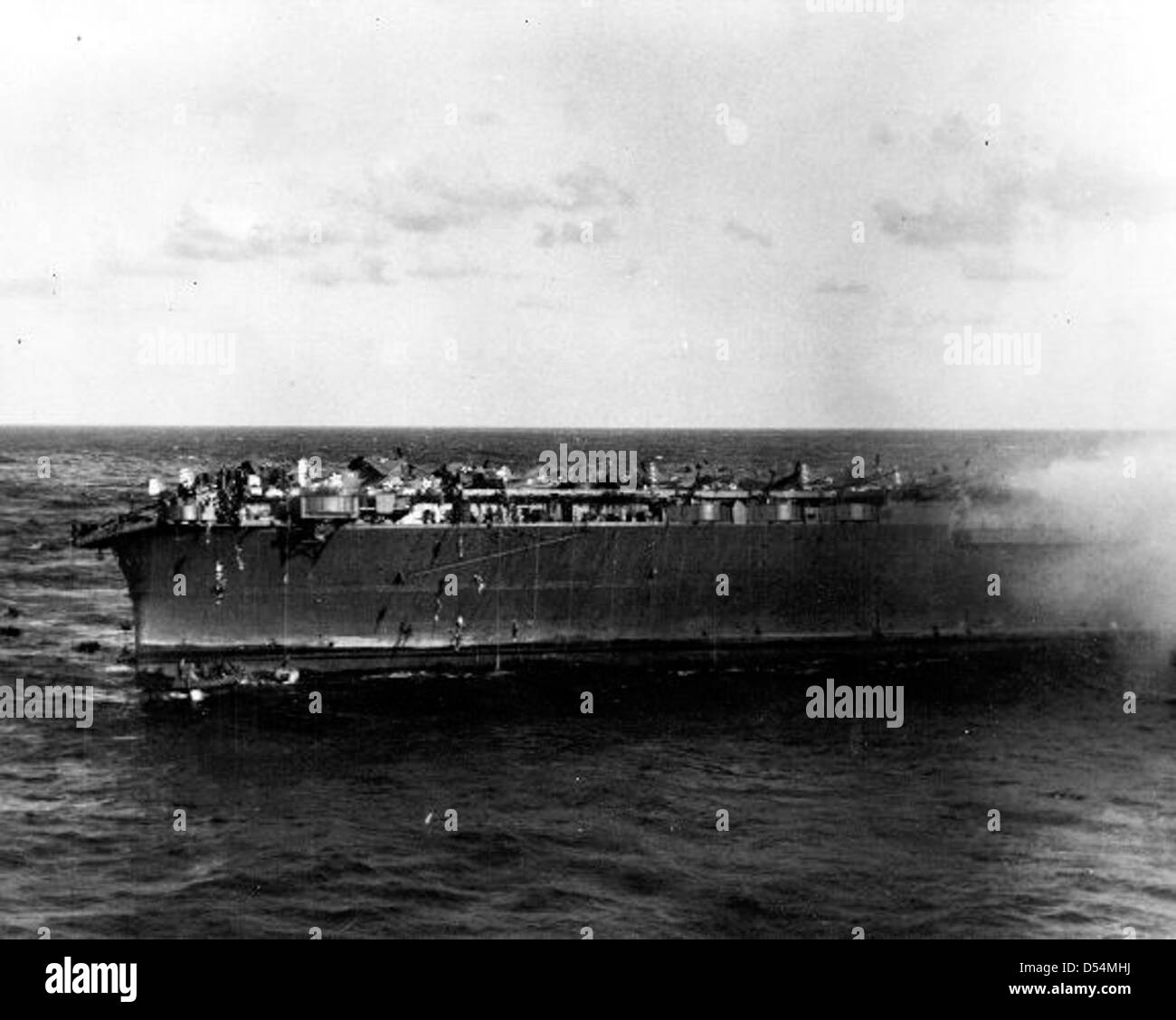Carrier aircraft lexington battle coral sea hi-res stock photography ...