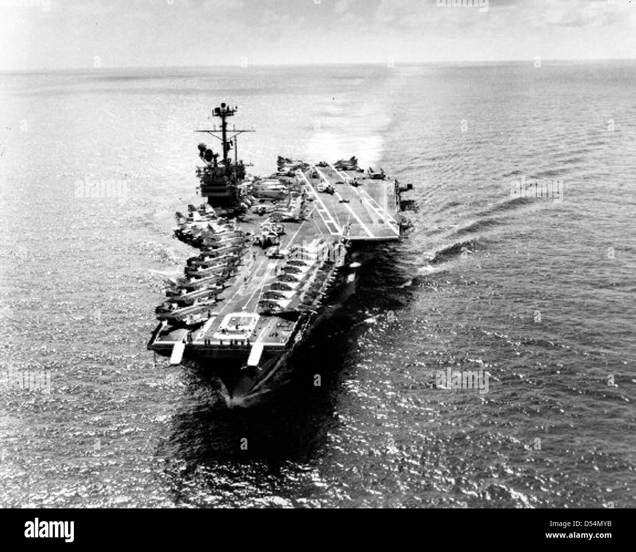 The USS Ranger (CV-61), an aircraft carrier of the Forrestal class ...
