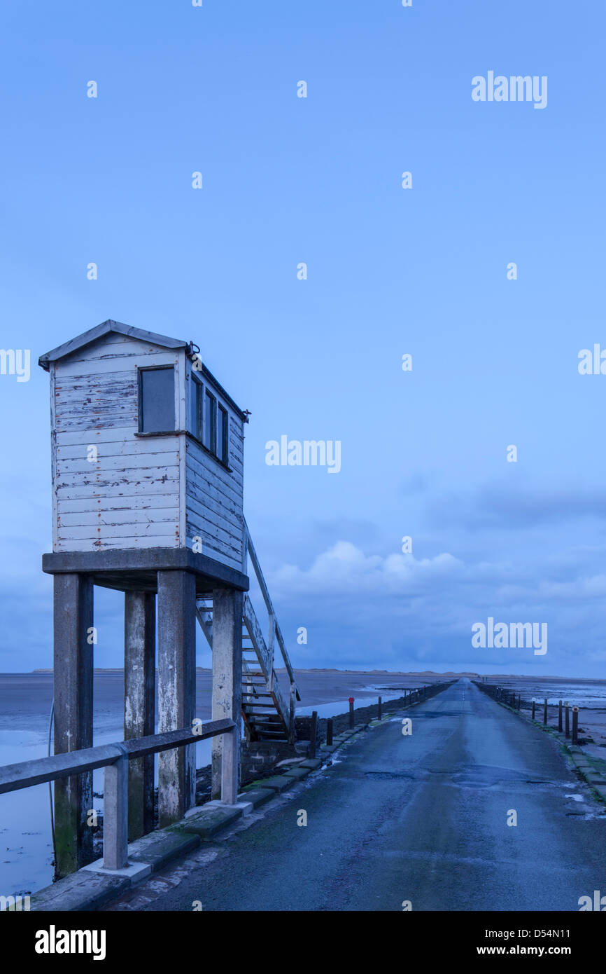 Refuge box causeway lindisfarne hi-res stock photography and images - Alamy
