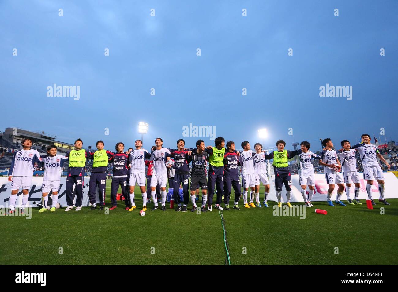 Fagiano Okayama team group, MARCH 24, 2013 - Football /Soccer : 2013 J ...