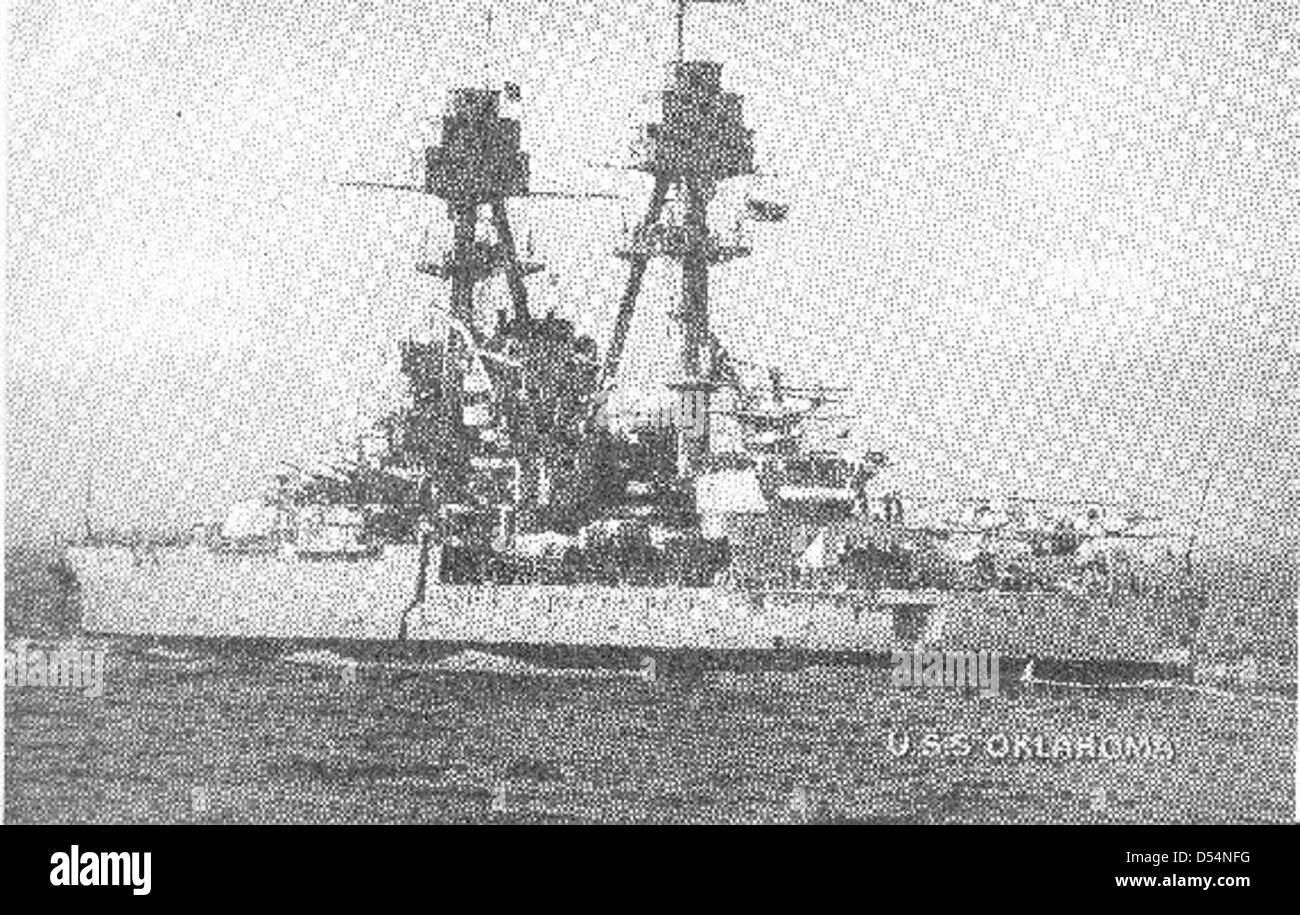 USS Oklahoma BB-37 Stock Photo - Alamy