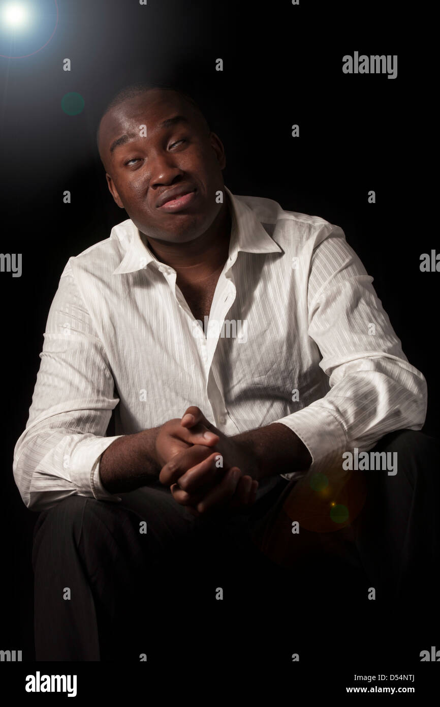 A Blind Nigerian Male Fashion Shoot Stock Photo - Alamy