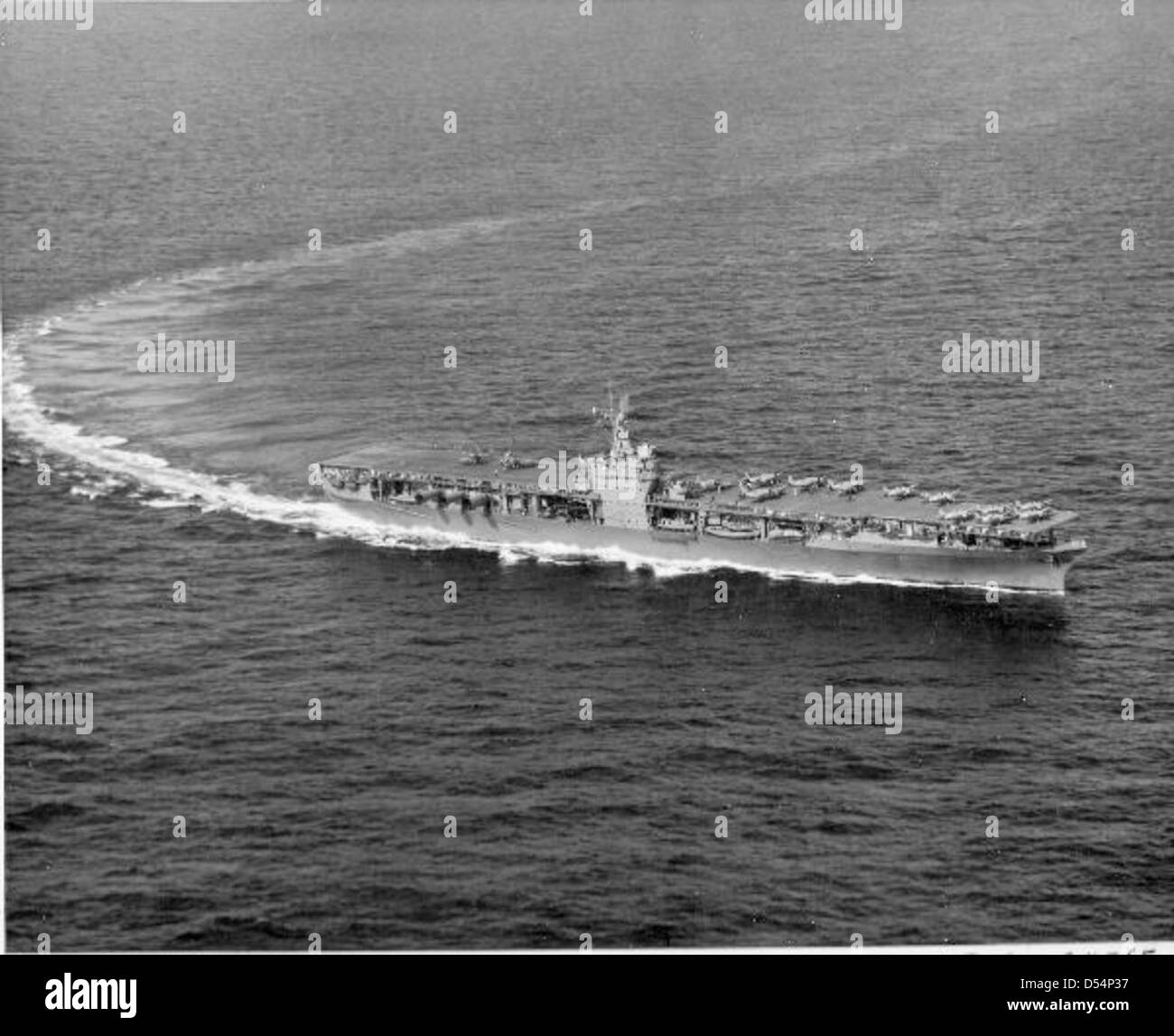 The aircraft carrier USS Ranger (CV-4) is underway in 1941. The ship, a ...