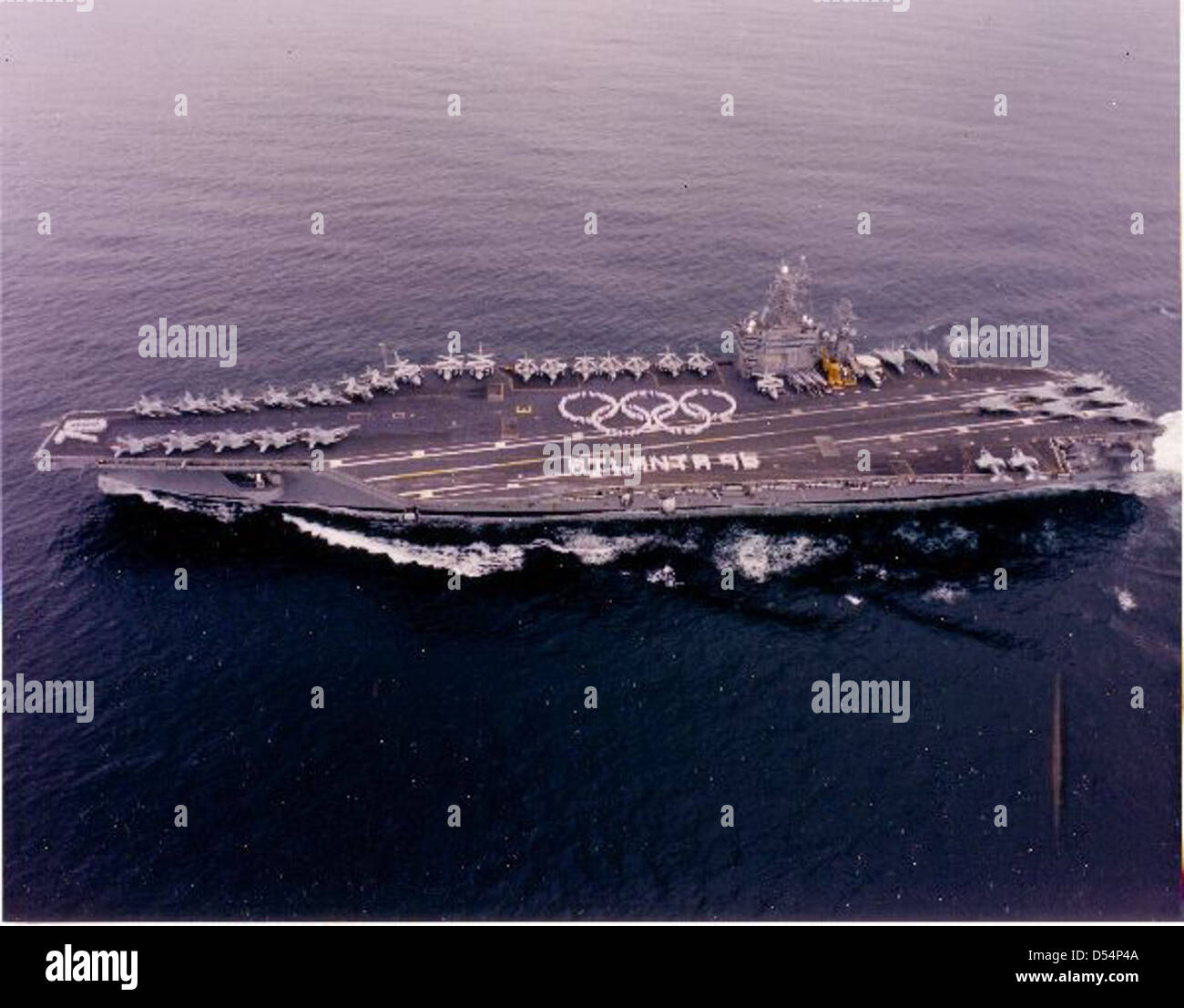 CVN70 at sea with CVW in 1996 Stock Photo - Alamy