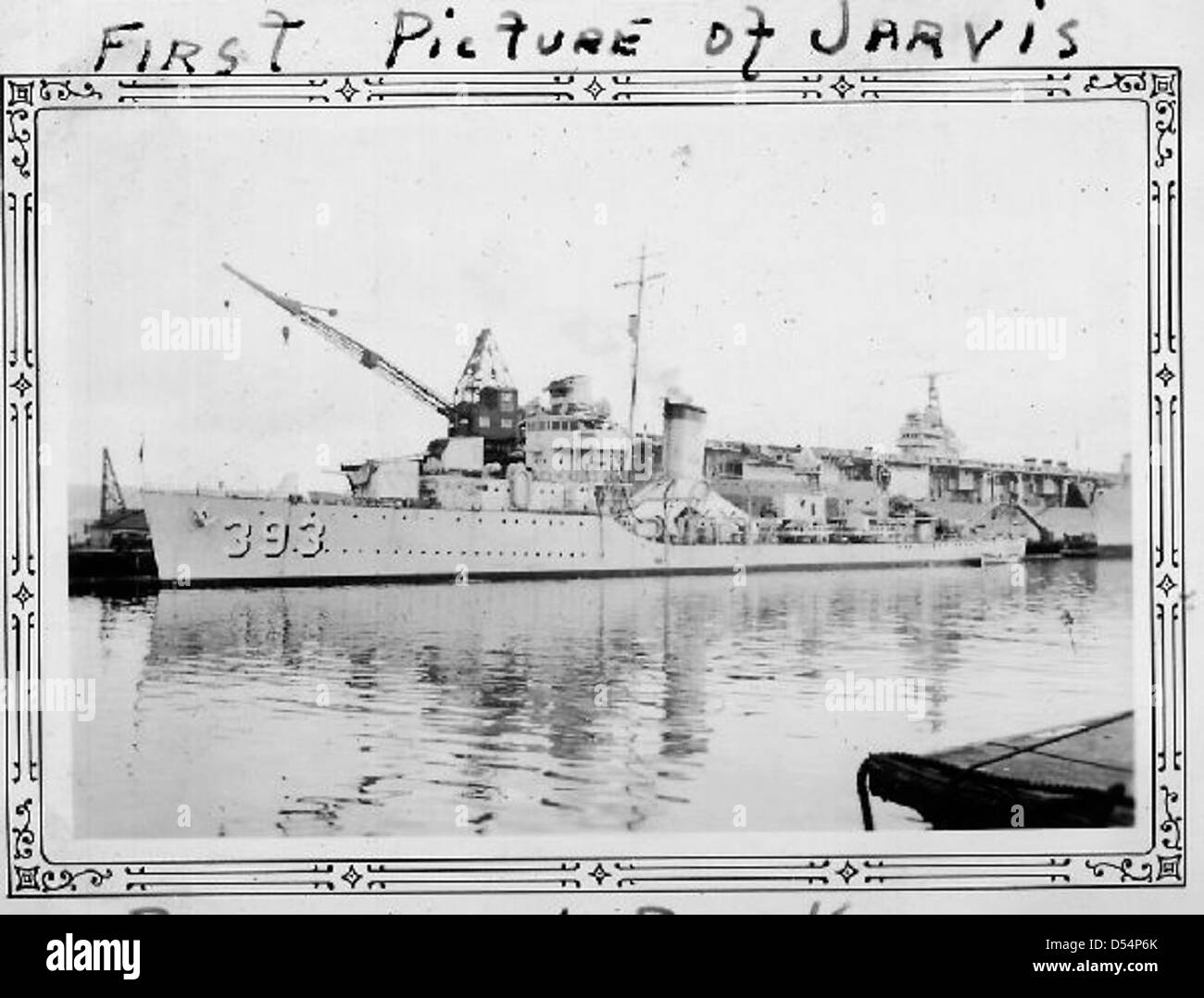 The USS Jarvis (DD-393), a Farragut-class destroyer, was commissioned ...
