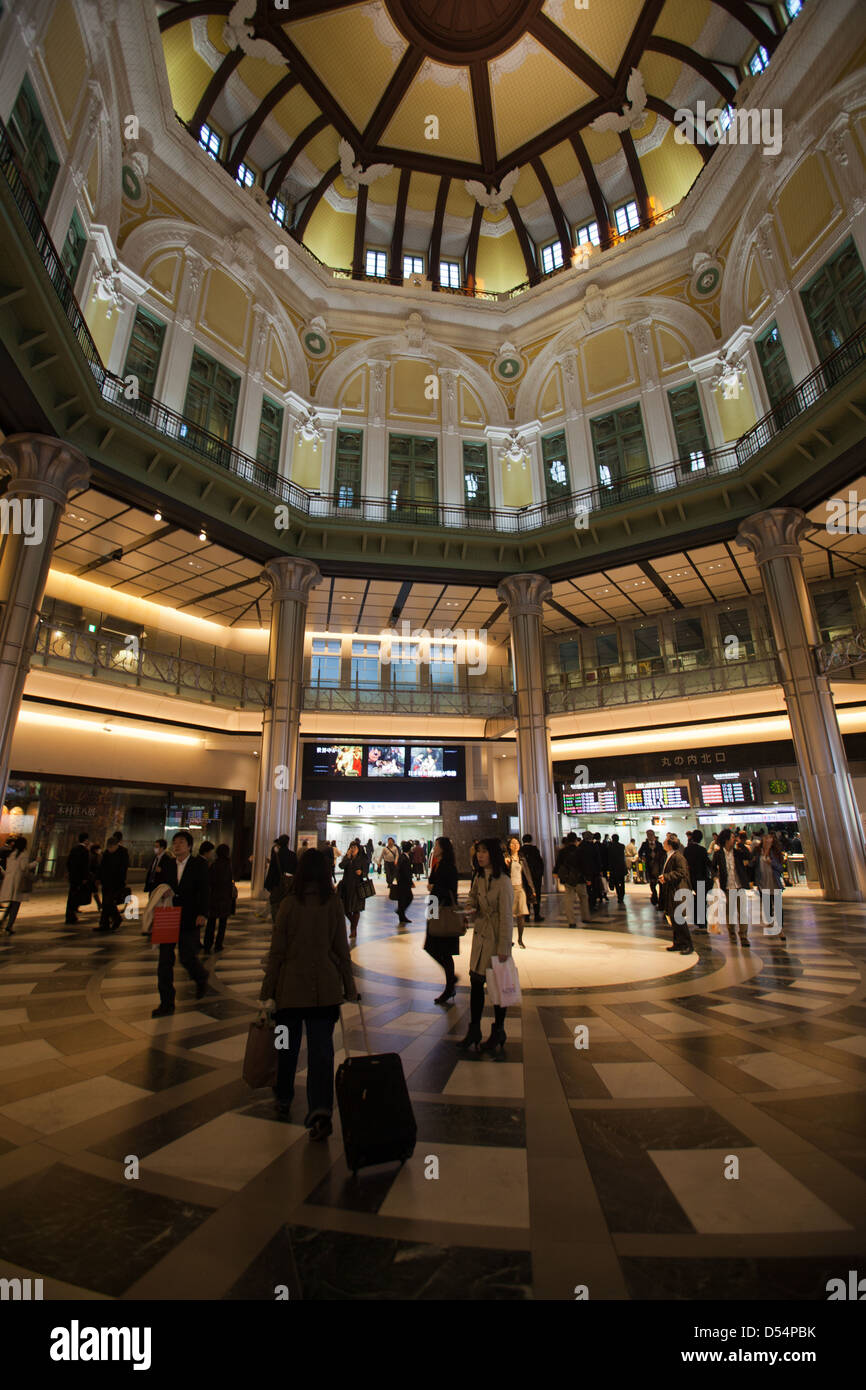 Tokyo Station opened in 1914. Damaged extensively during WWII, the ...