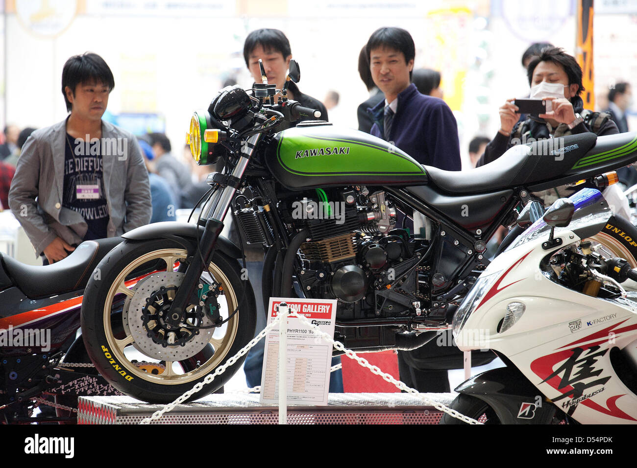 March 22, 2013, Tokyo, Japan - Visitors attend the Tokyo Motorcycle ...