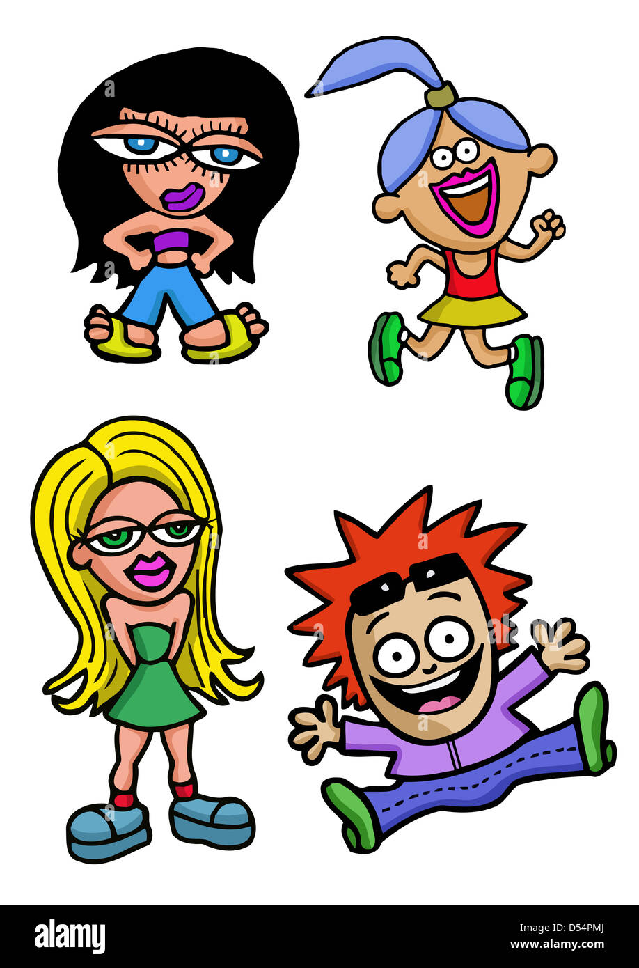 Girls women Cut Out Stock Images & Pictures - Alamy