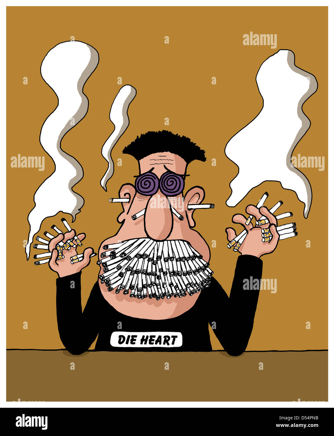 Heavy cigarette smoker hi-res stock photography and images - Alamy