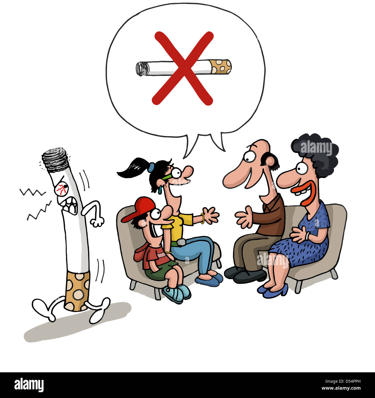 Family smoking cigarette hi-res stock photography and images - Alamy