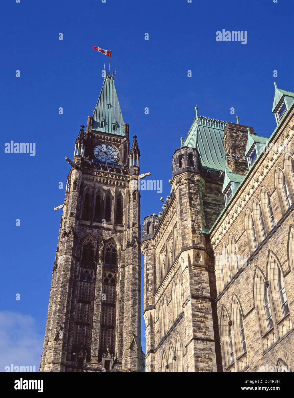 The Centre Block (Édifice du centre), Parliament Hill, Ottawa, National ...