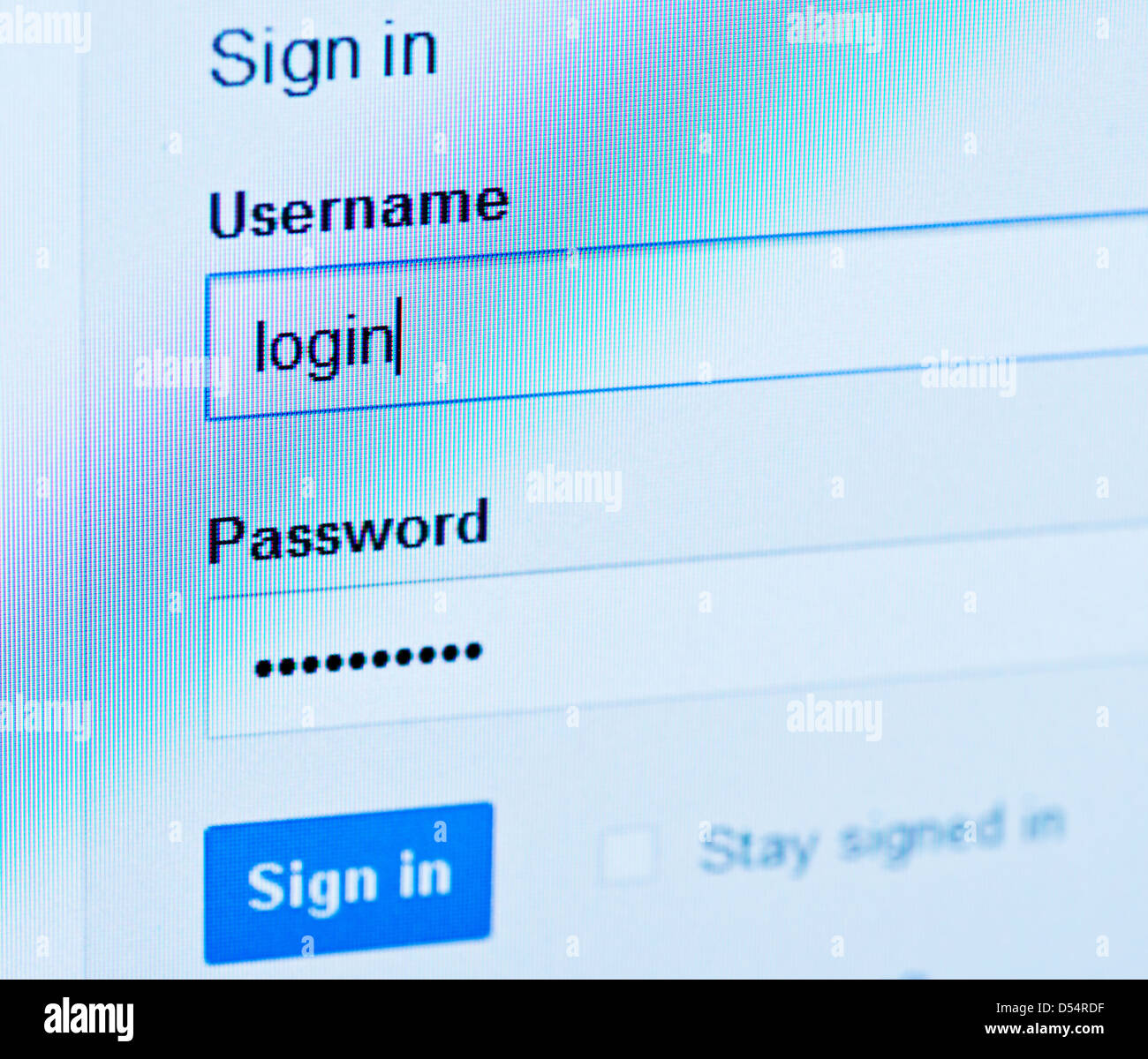 Computer password hi-res stock photography and images - Alamy
