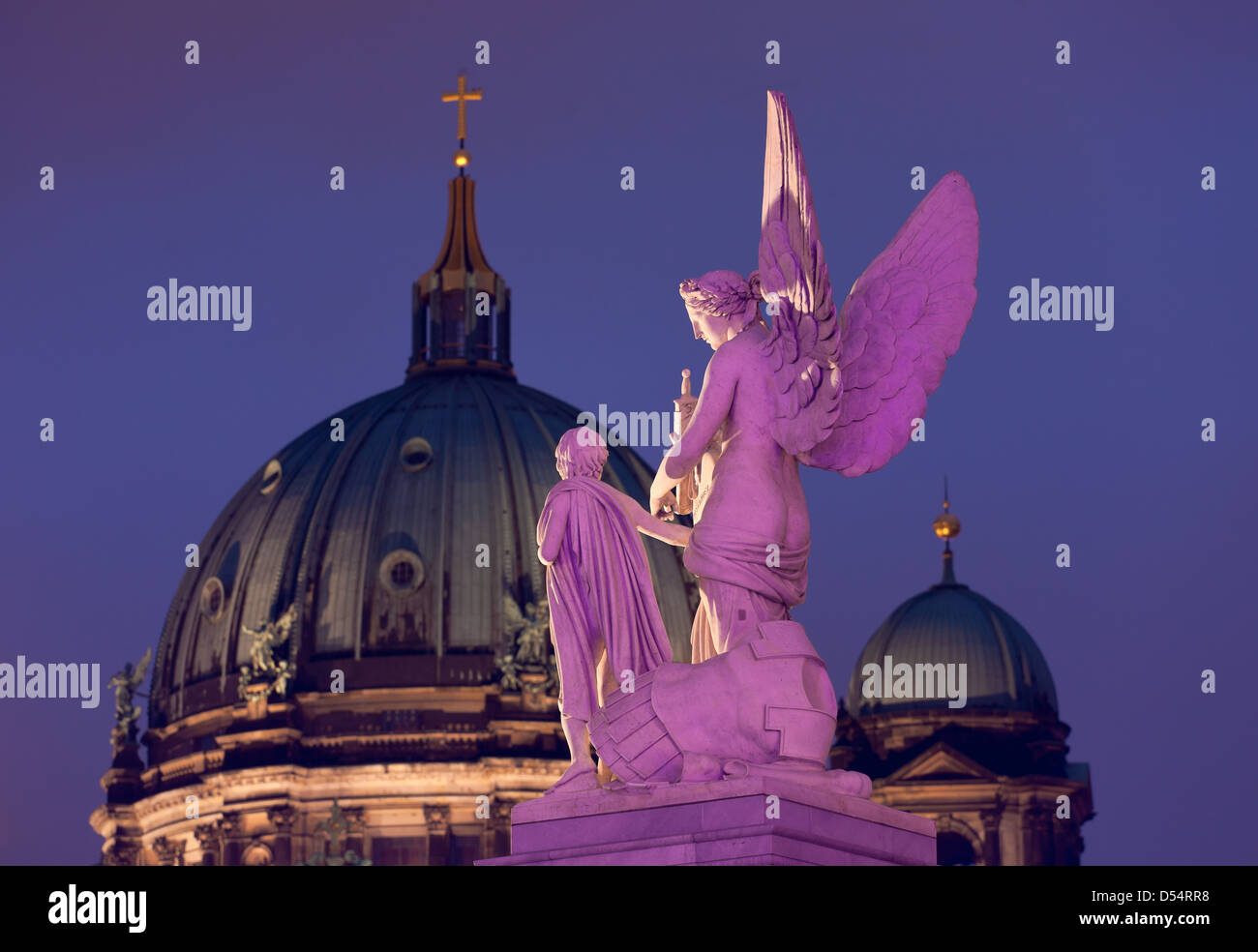 Berlin, Germany, figure Nike teaches the boy hero legends and the ...