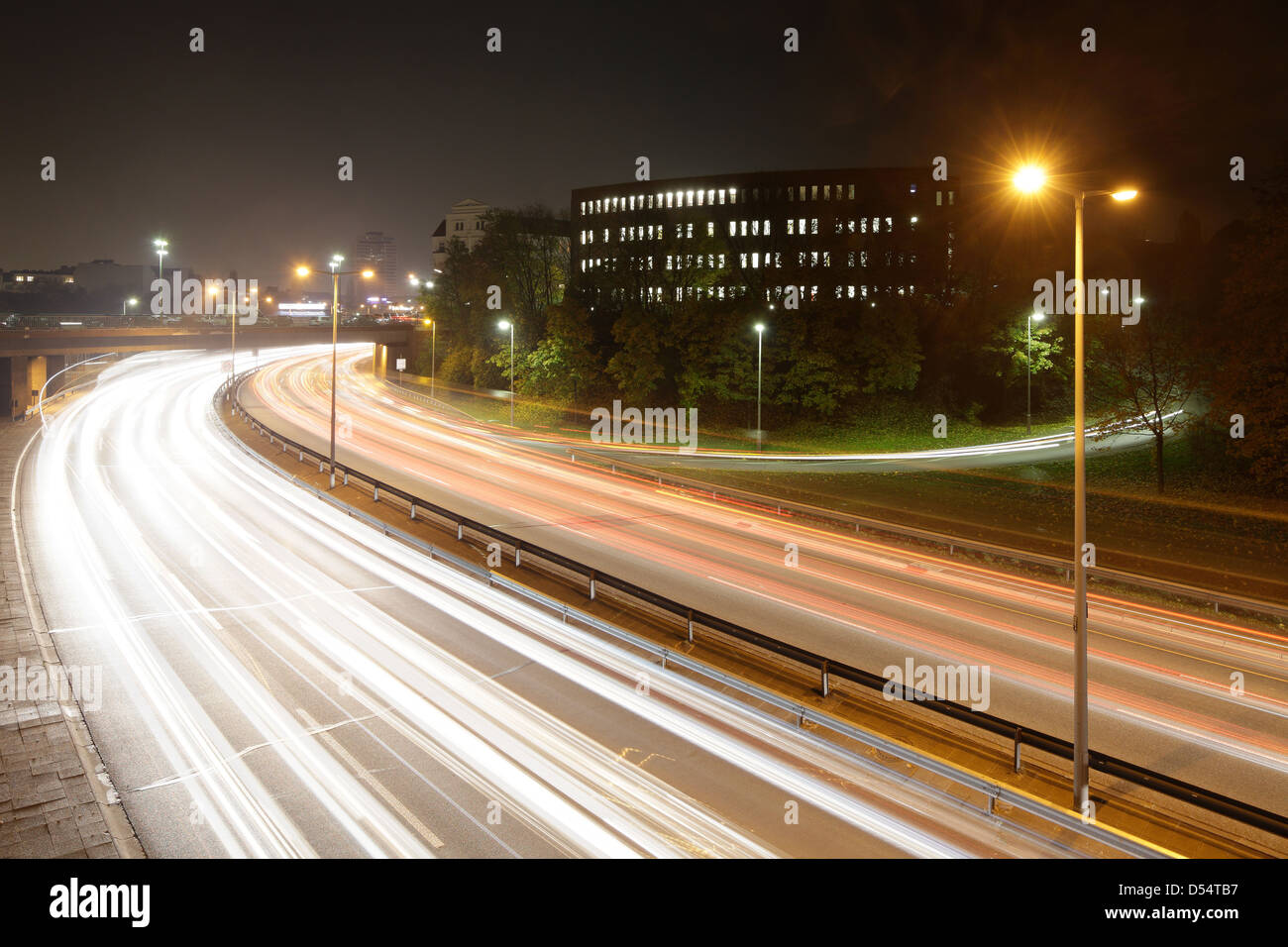 Berlin, Germany, city motorway A100 in Halensee Stock Photo - Alamy