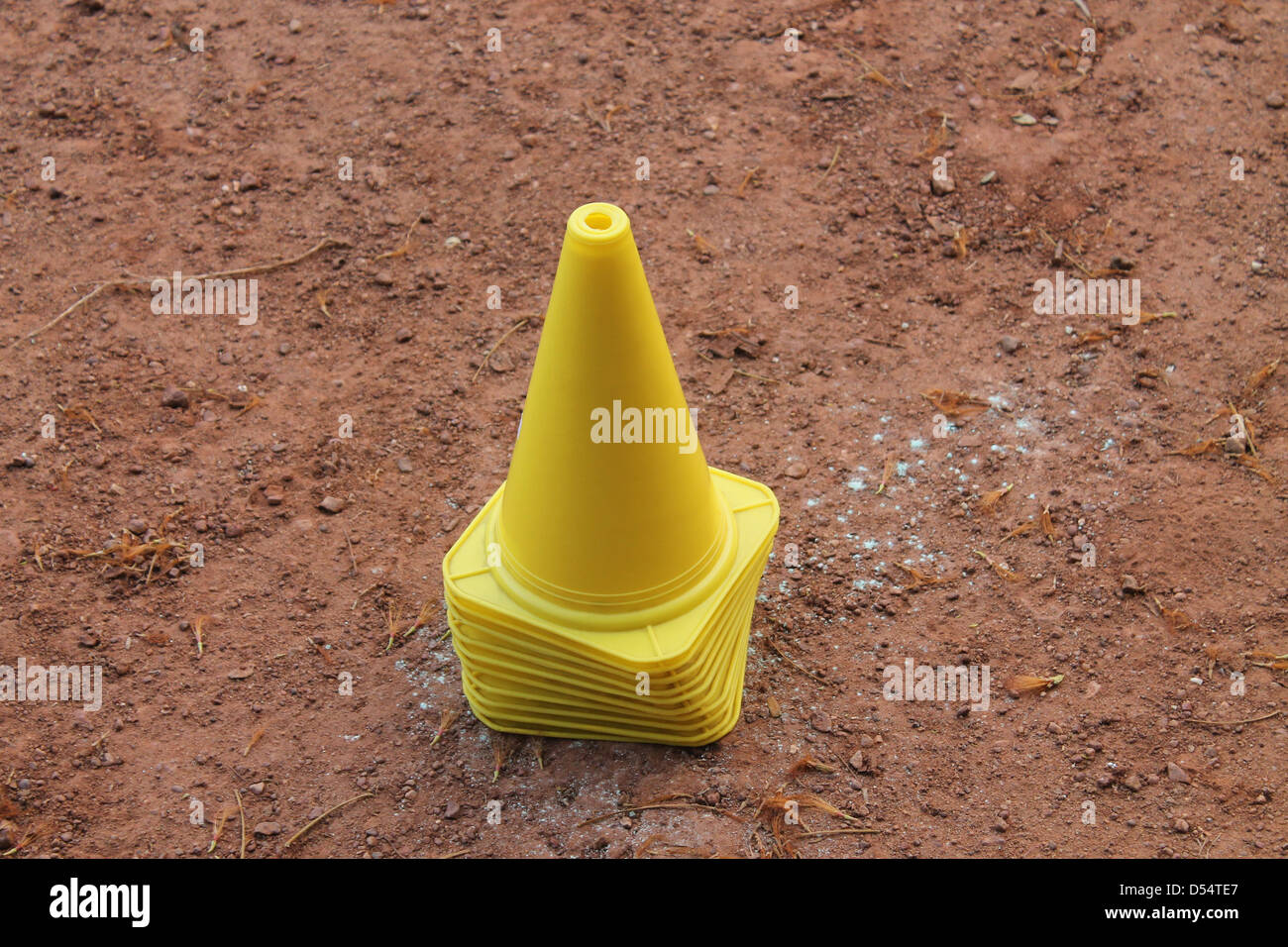 Yellow traffic cones hi-res stock photography and images - Alamy