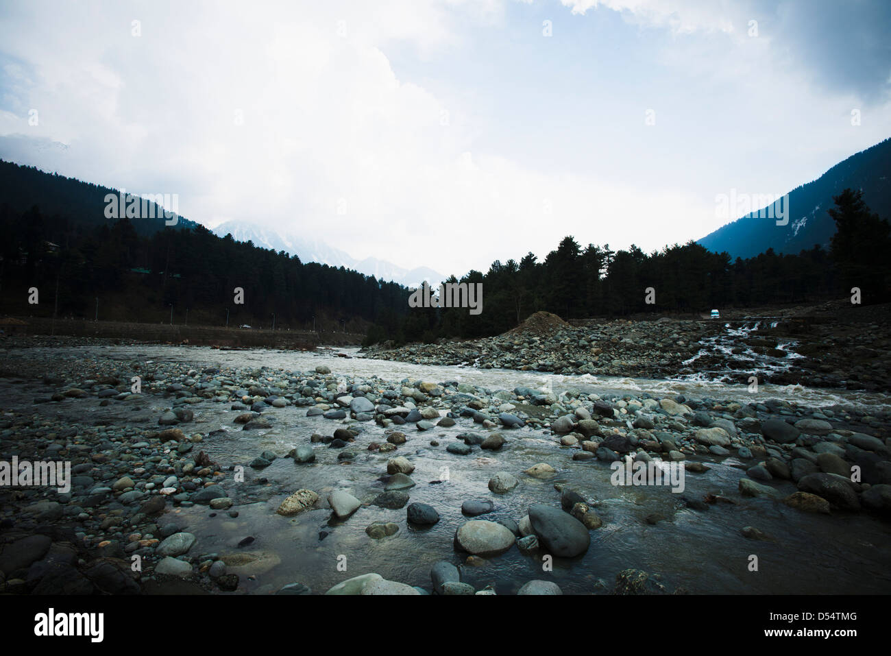 Pebbles in dry river gulmarg hi-res stock photography and images - Alamy