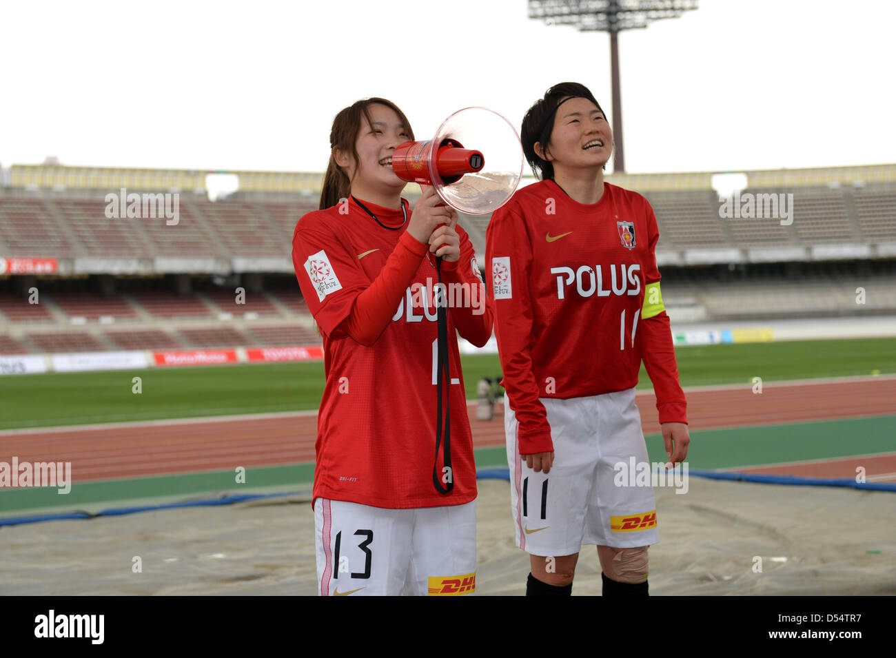 (L to R) Naoko Wada (Urawa Reds Ladies), Michi Goto (Urawa Reds Ladies ...
