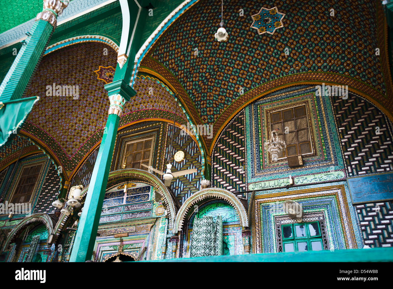 Interiors Of The Shahi Hamdan Mosque Srinagar Jammu And Kashmir