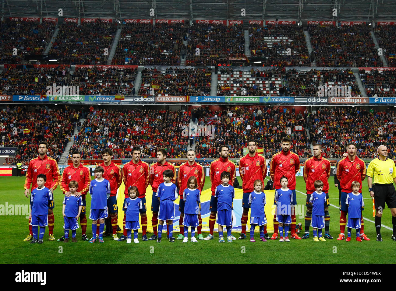 Spain team group line-up (ESP), MARCH 22, 2013 - Football / Soccer ...