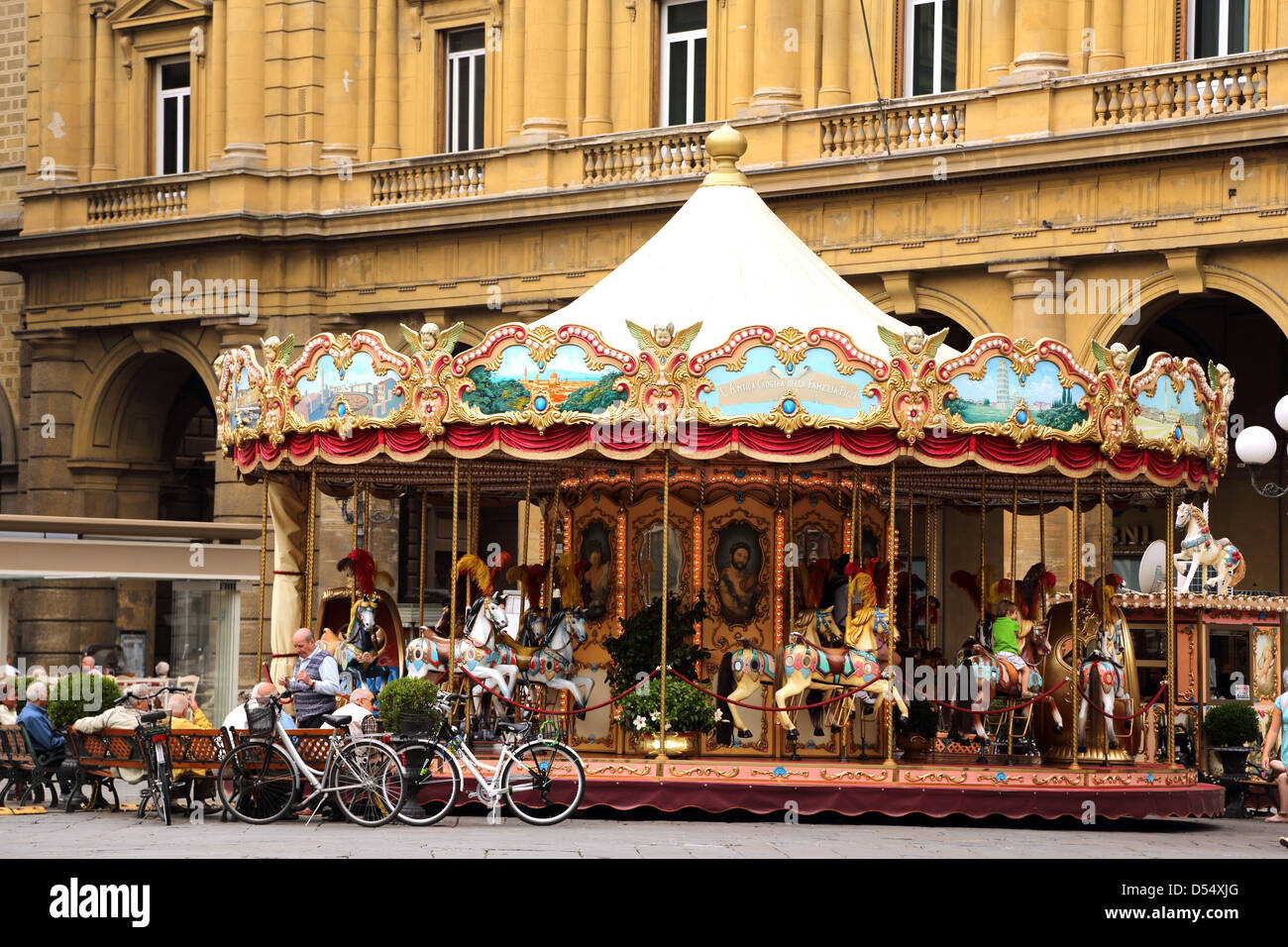 A carousel in Piazza della Repubblica in Florence Italy Stock Photo - Alamy