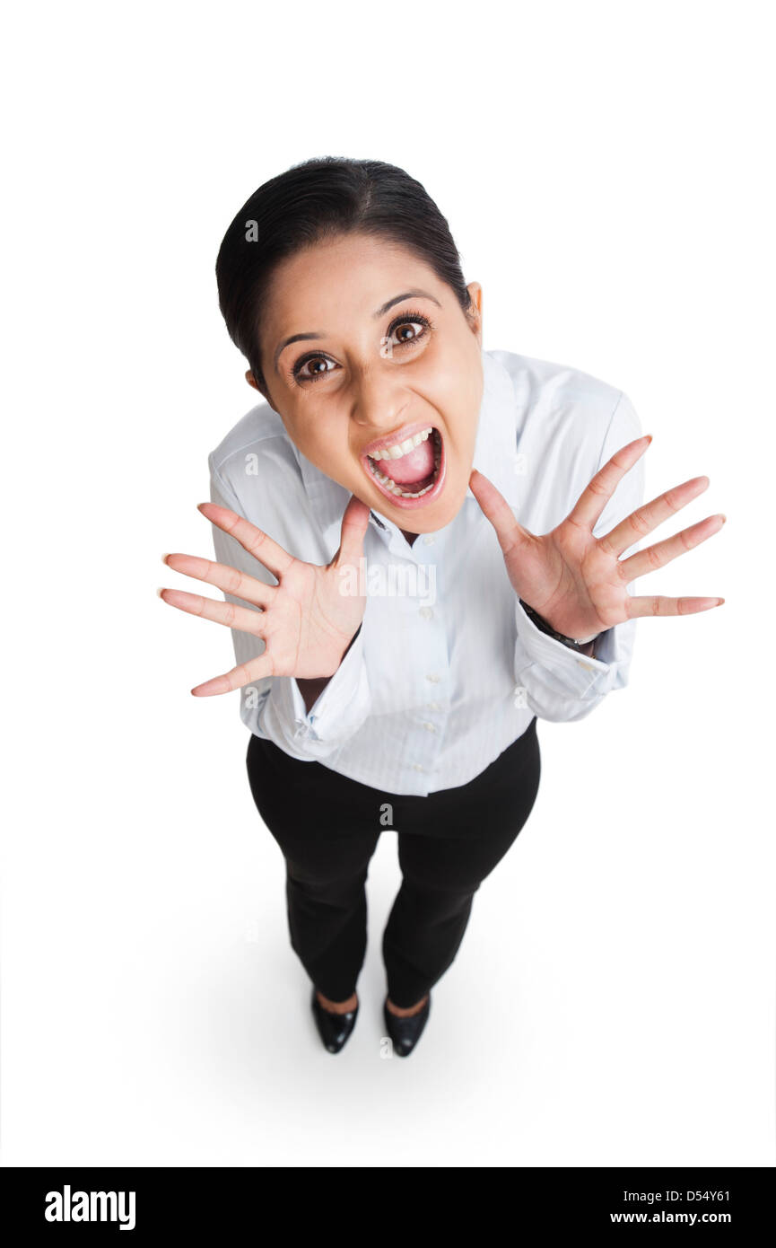 Human screaming Cut Out Stock Images & Pictures - Alamy