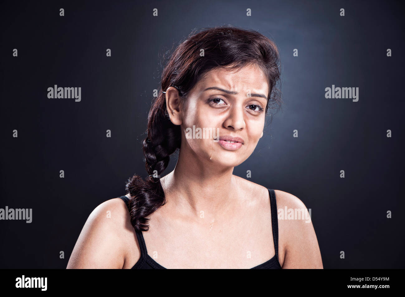 Portrait of a woman crying Stock Photo - Alamy