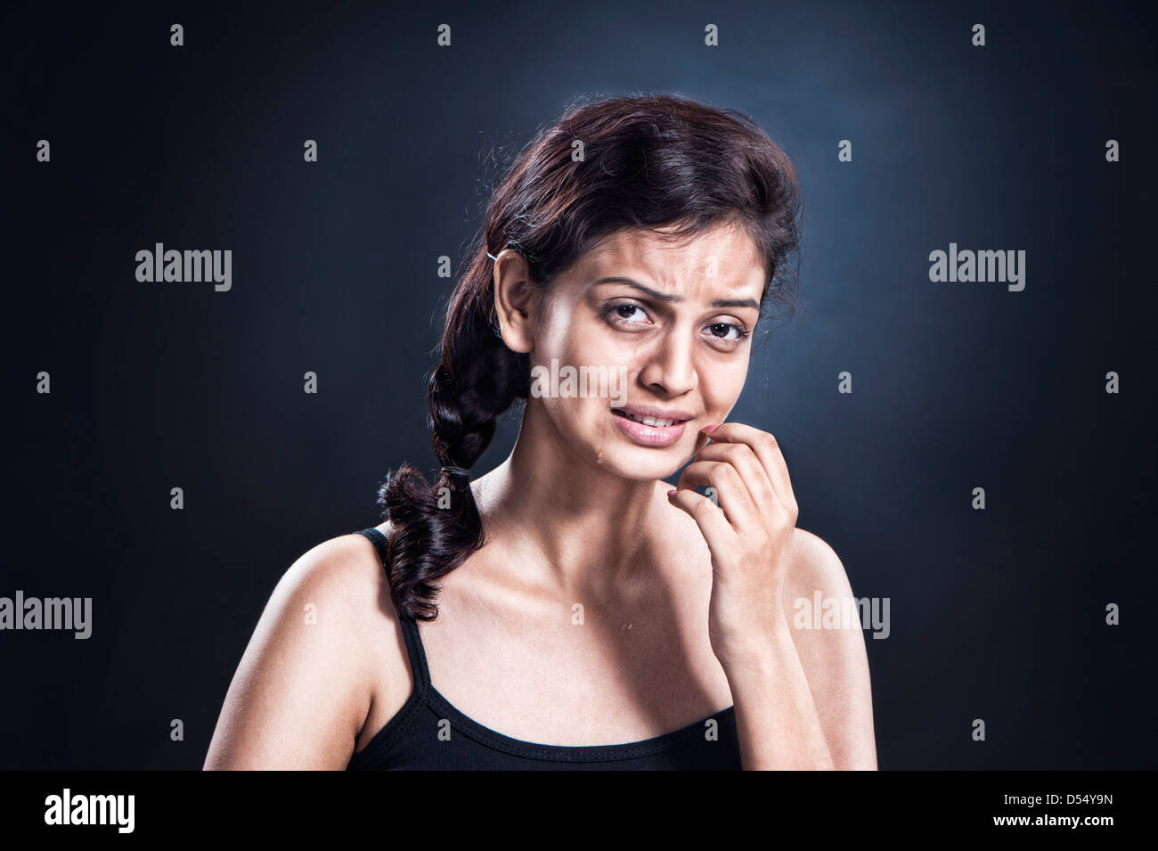 Portrait of a woman crying Stock Photo - Alamy