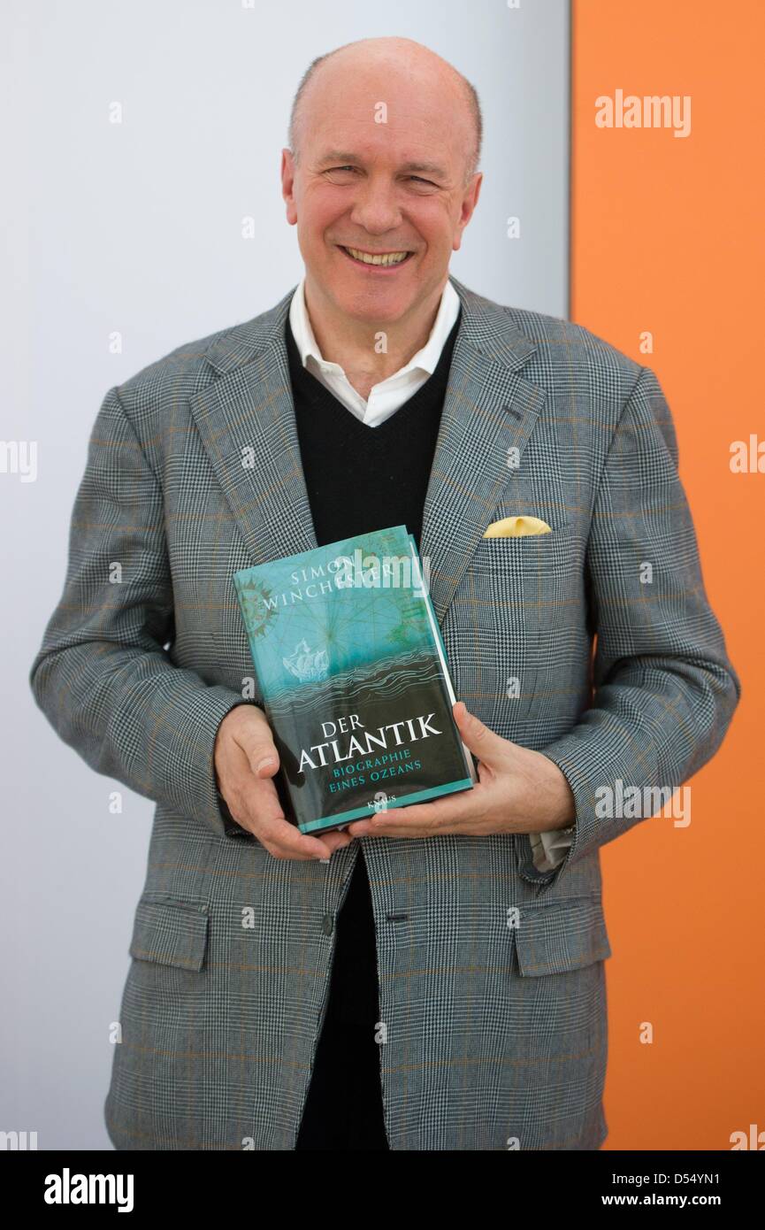 British writer Simon Winchester poses for the camera at the Leipzig ...