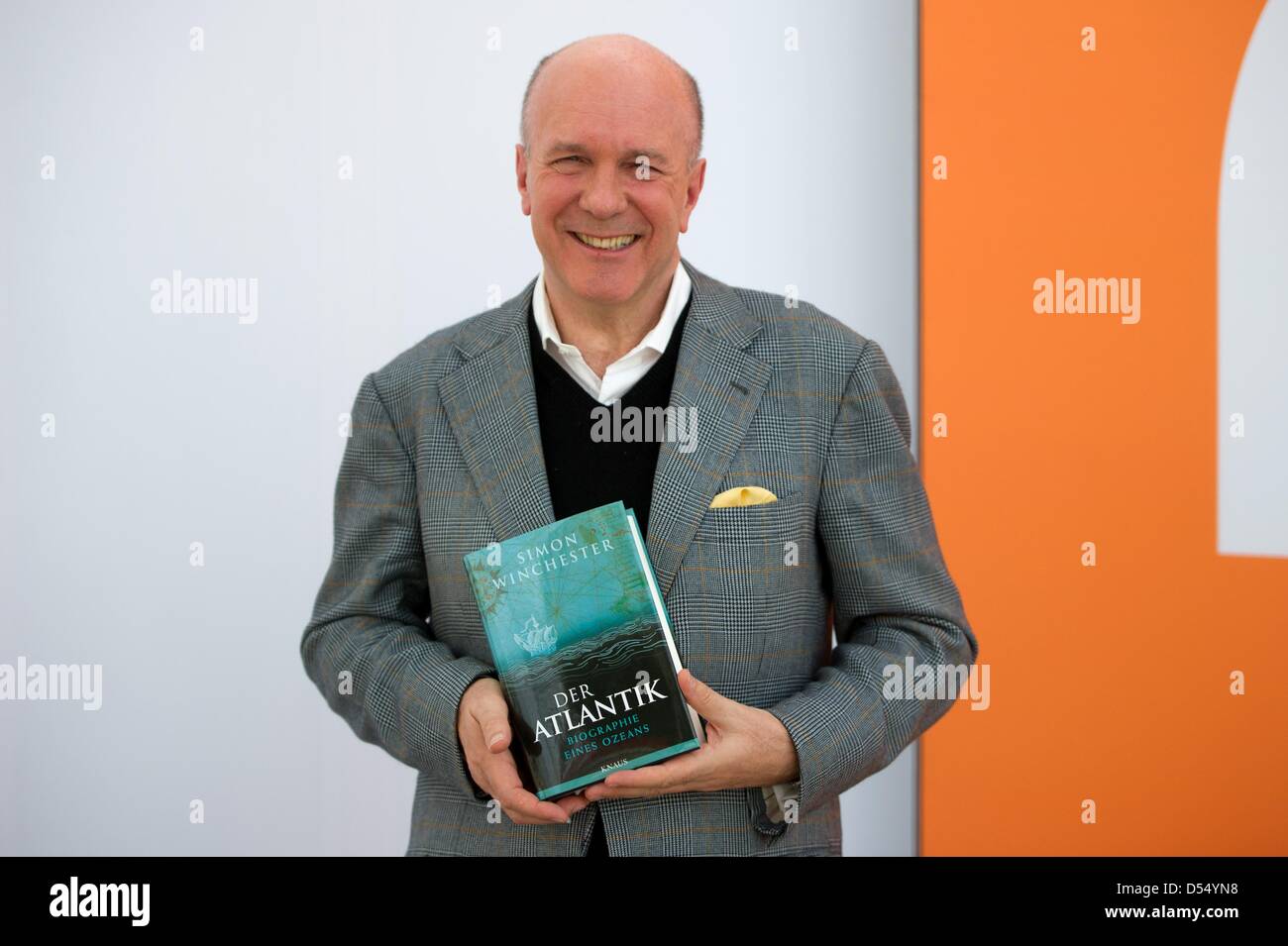 British writer Simon Winchester poses for the camera at the Leipzig ...