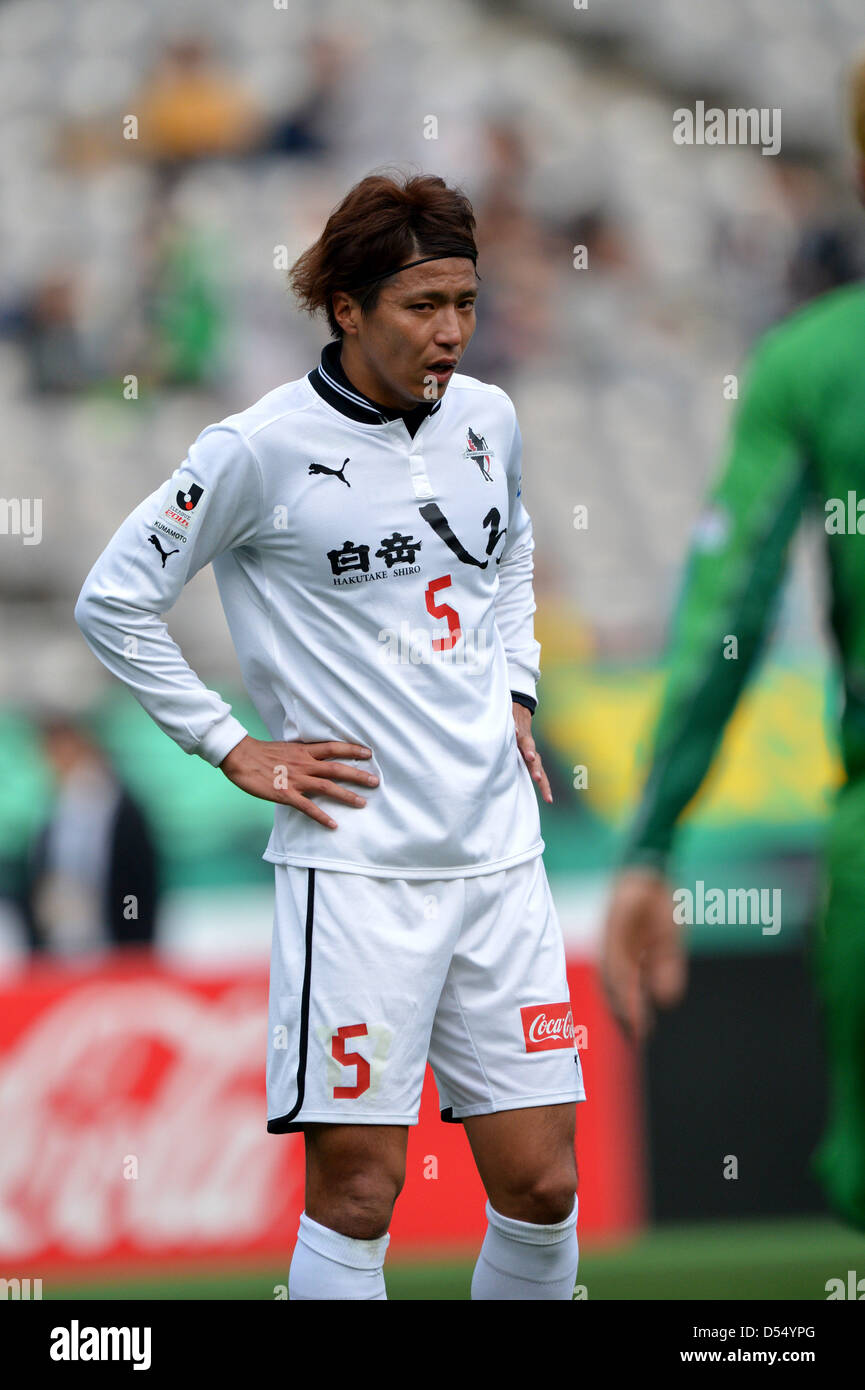 Daisuke Yano (Roasso), MARCH 24, 2013 - Football /Soccer : 2013 J.LEAGUE Division 2 ,5th Sec ...