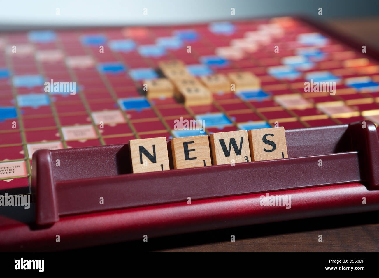 Hamburg, Germany, Scrabble letters form the word NEWS Stock Photo - Alamy