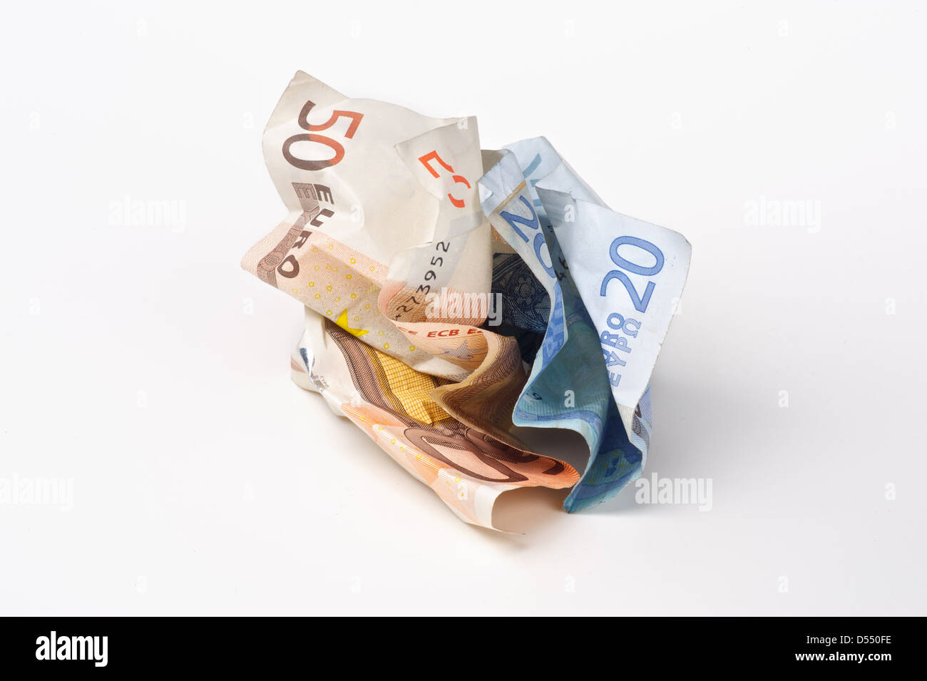 Crumpled european money hi-res stock photography and images - Alamy