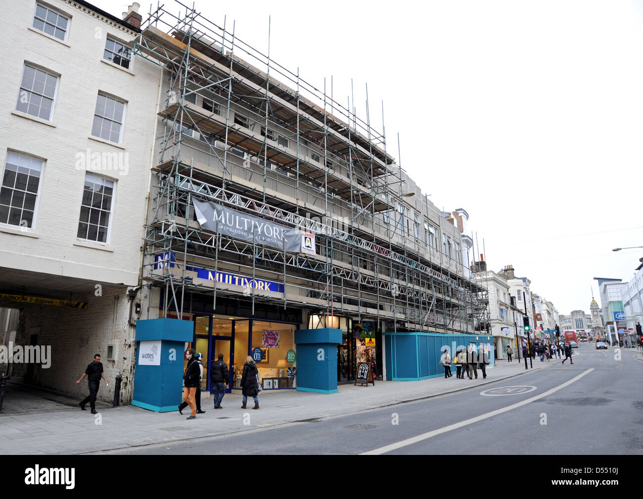 Wates building site on corner of Ship Street and North Street Brighton ...