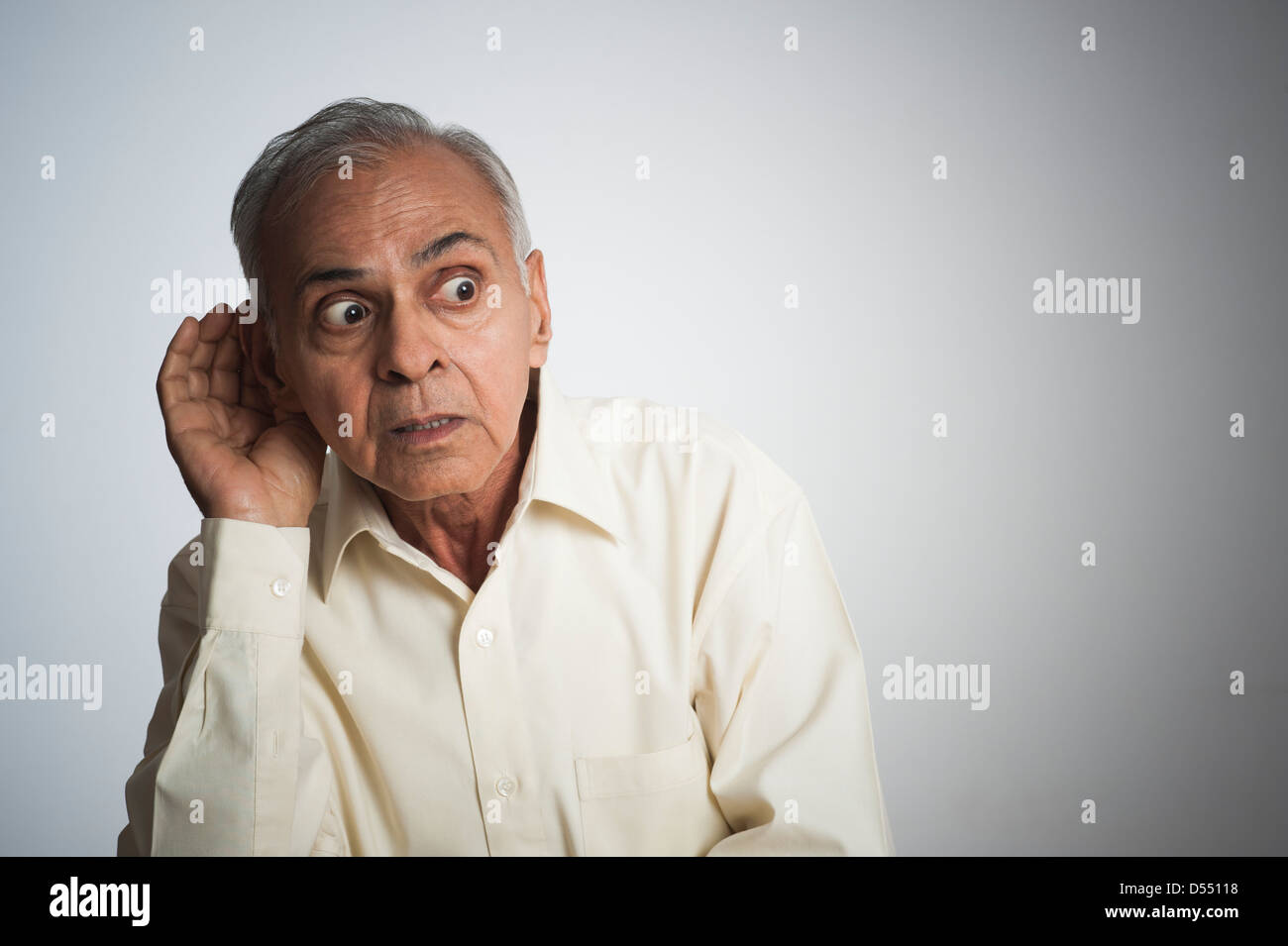 Cupping ears hi-res stock photography and images - Alamy