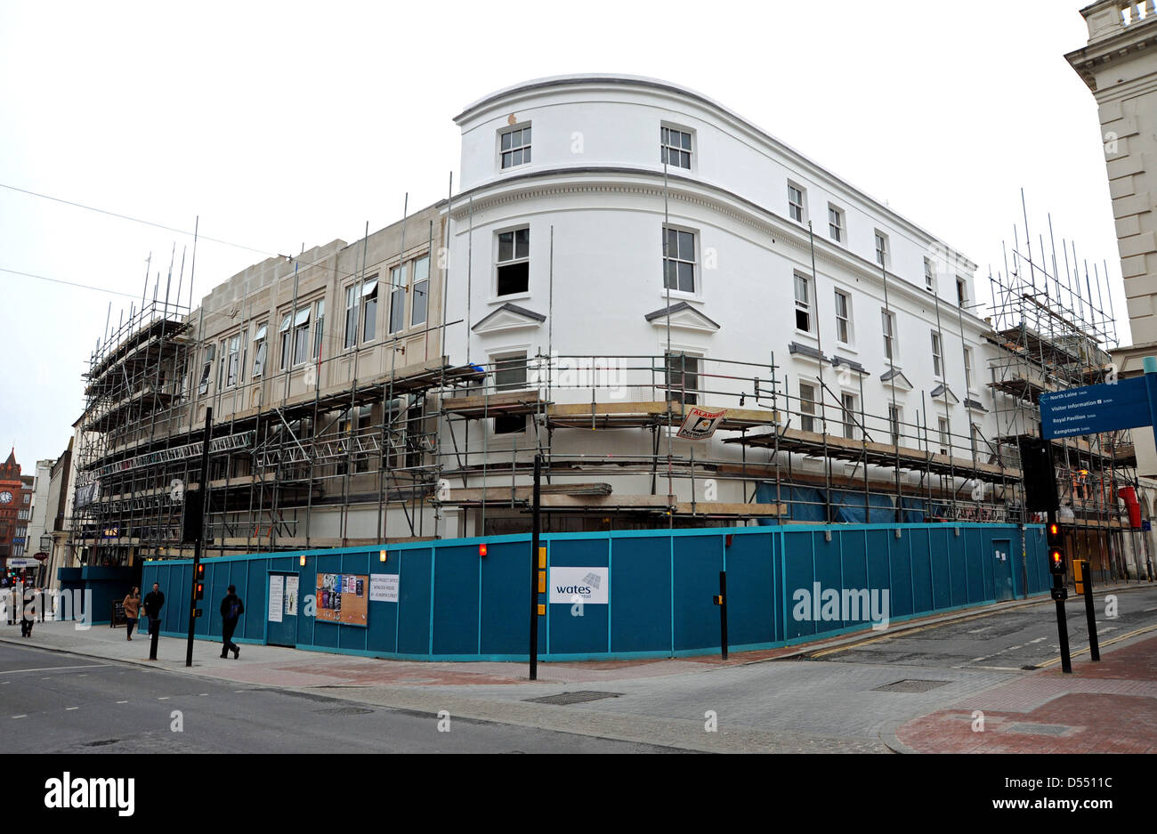 Wates building site on corner of Ship Street and North Street Brighton ...