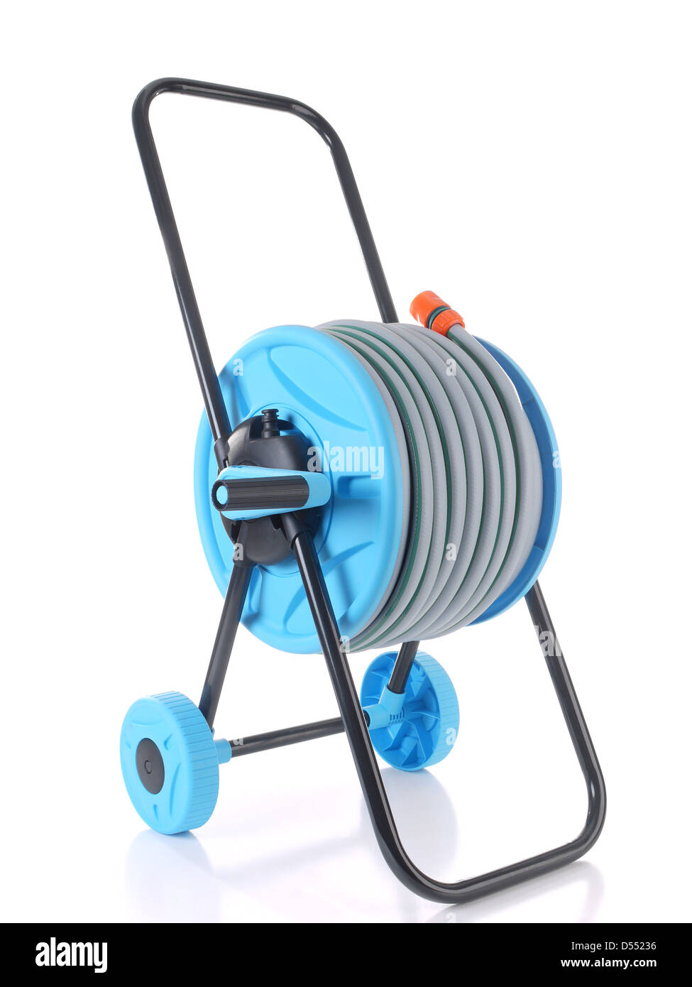 Blue hose reel Cut Out Stock Images & Pictures - Alamy