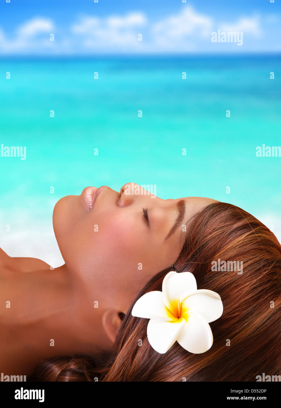 Laying face down beach hi-res stock photography and images - Alamy
