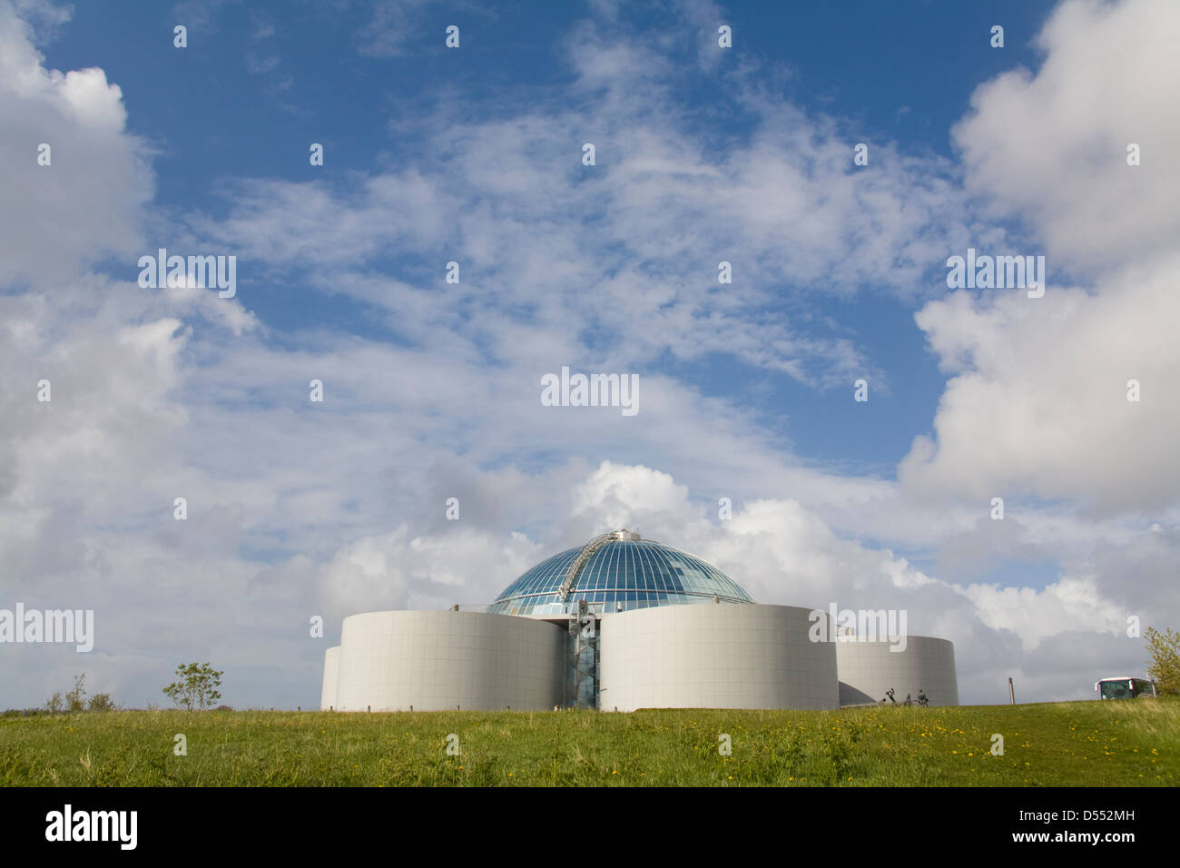 Iceland Reykjavik Hot Water Storage Tank Landmark The Pearl Stock Photo ...