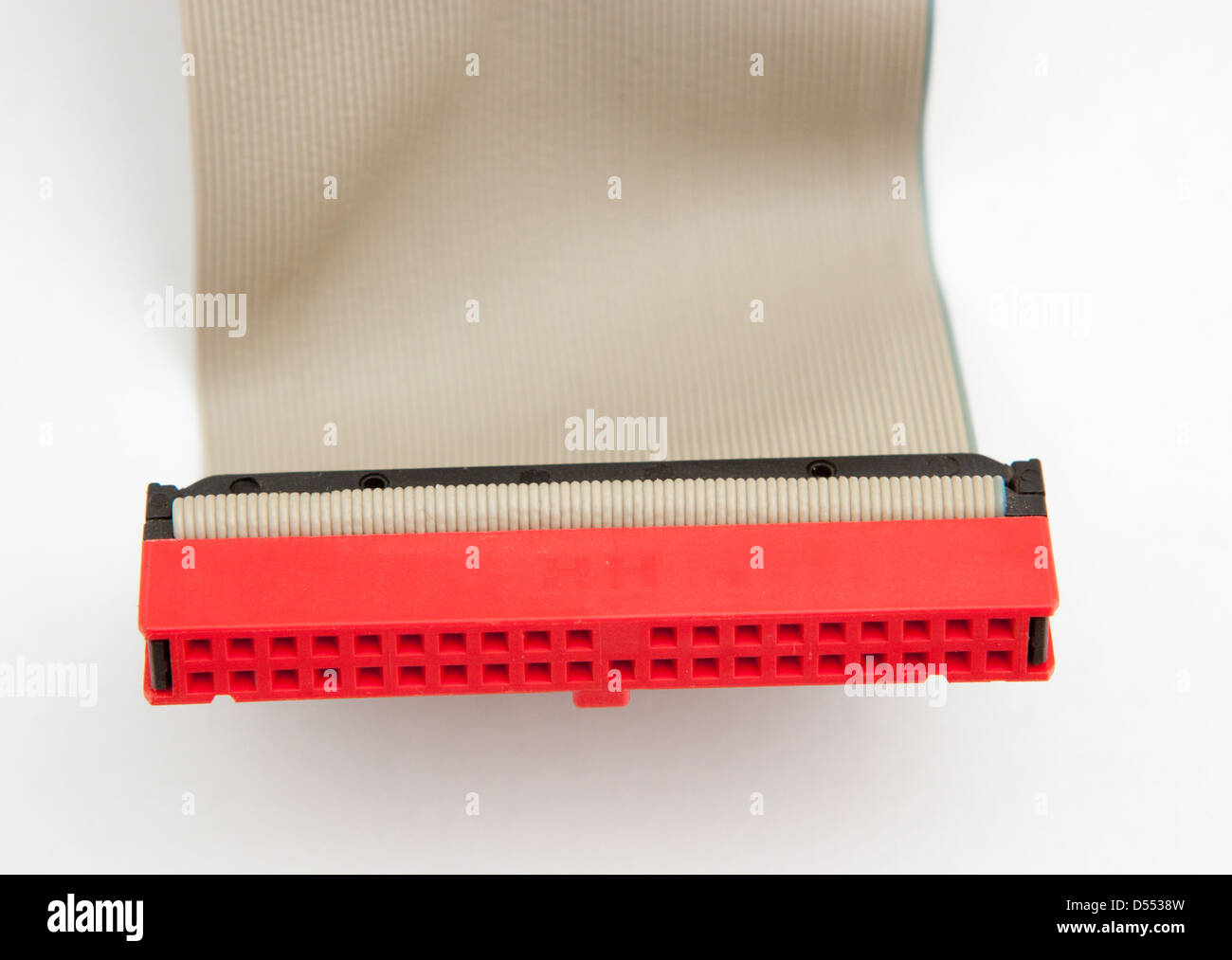 Computer cable isolated on white background Stock Photo - Alamy