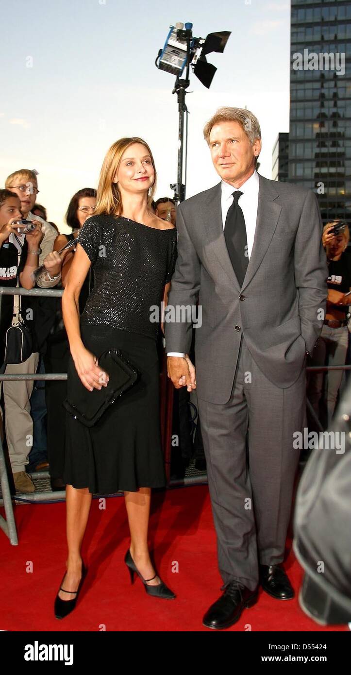 Harrison Ford and his girlfriend Calista Flockhart at the German ...