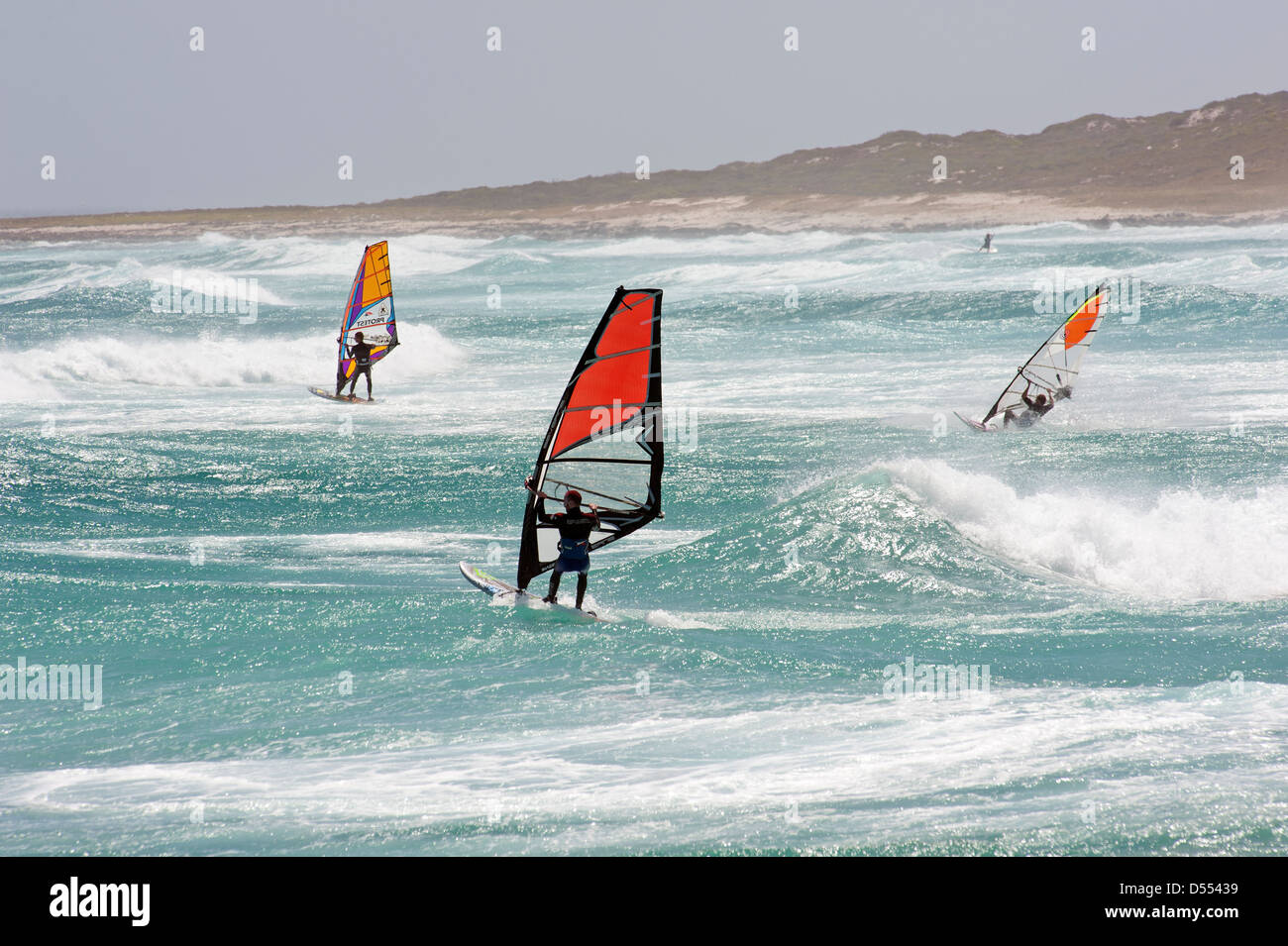 Sailboarding off Pegrams Point close to the Cape of Good Hope South ...