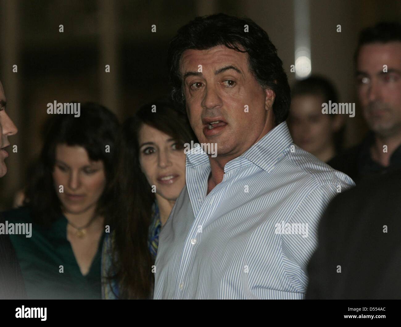 Sylvester Stallone presents his film "Rocky Balboa 6" in Hotel Hyatt in ...